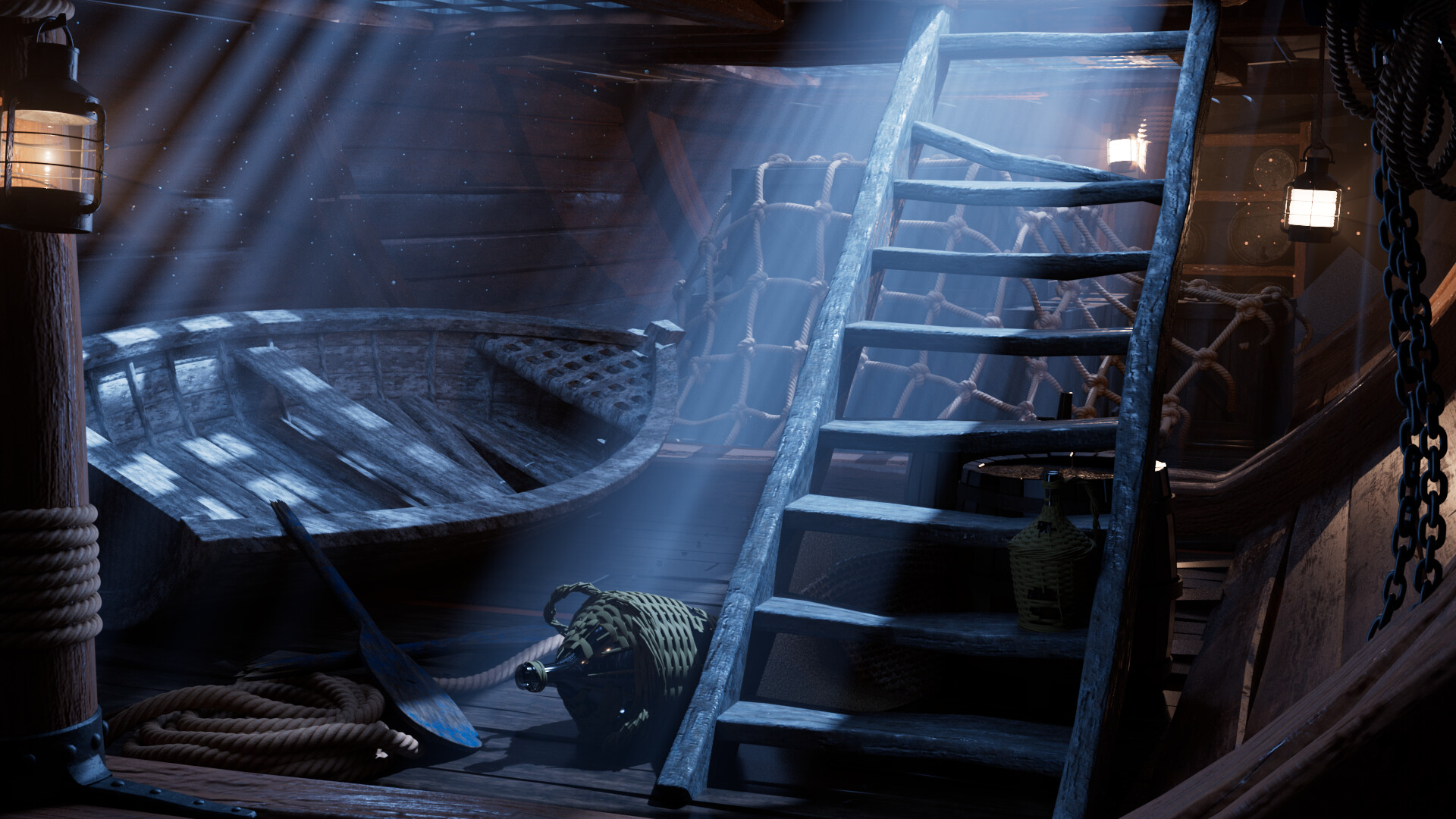 ArtStation - Abondoned ship render in Arnold