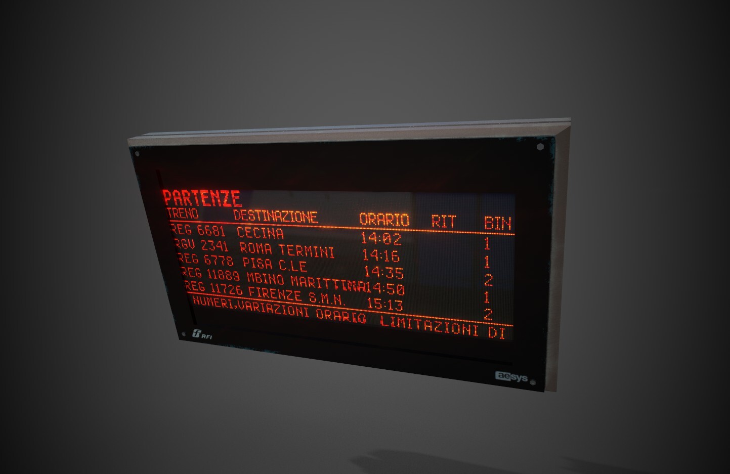 Daniele Vicinanzo - Train Monitor Departures