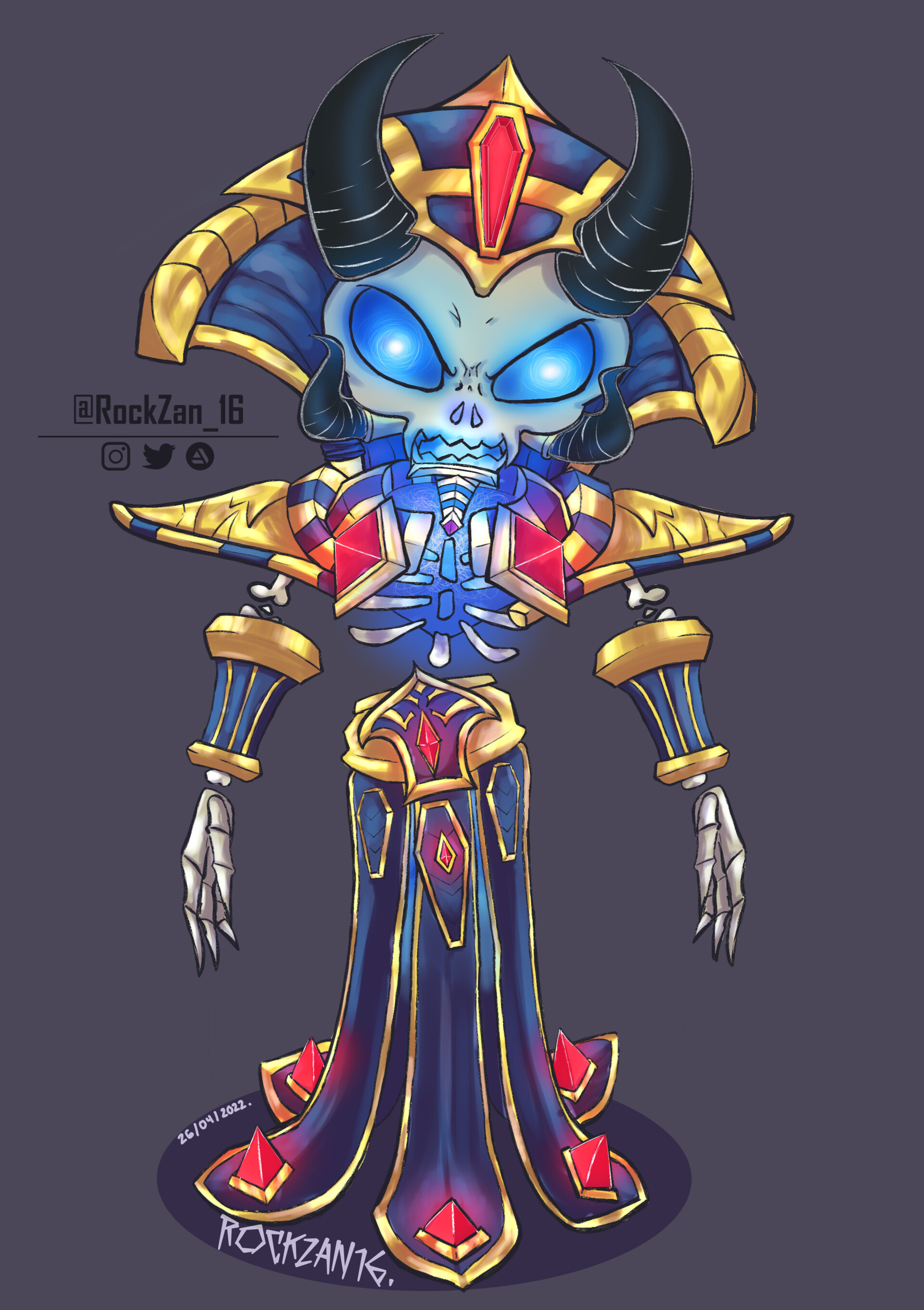 ArtStation - Chibi Kel'thuzad - Fanart