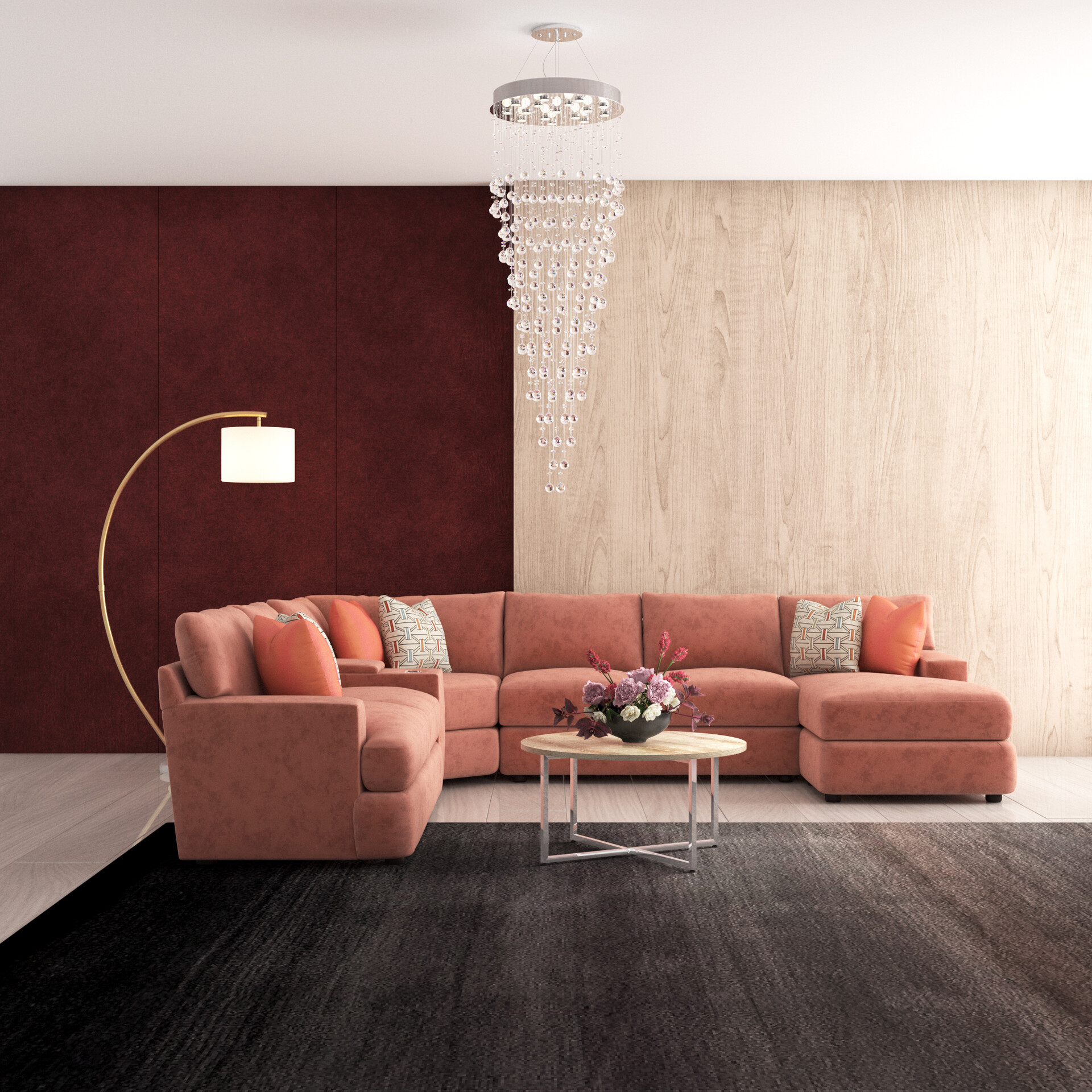 ArtStation - 3D Furniture Modeling of Modern designer L- Shape Sofa for ...