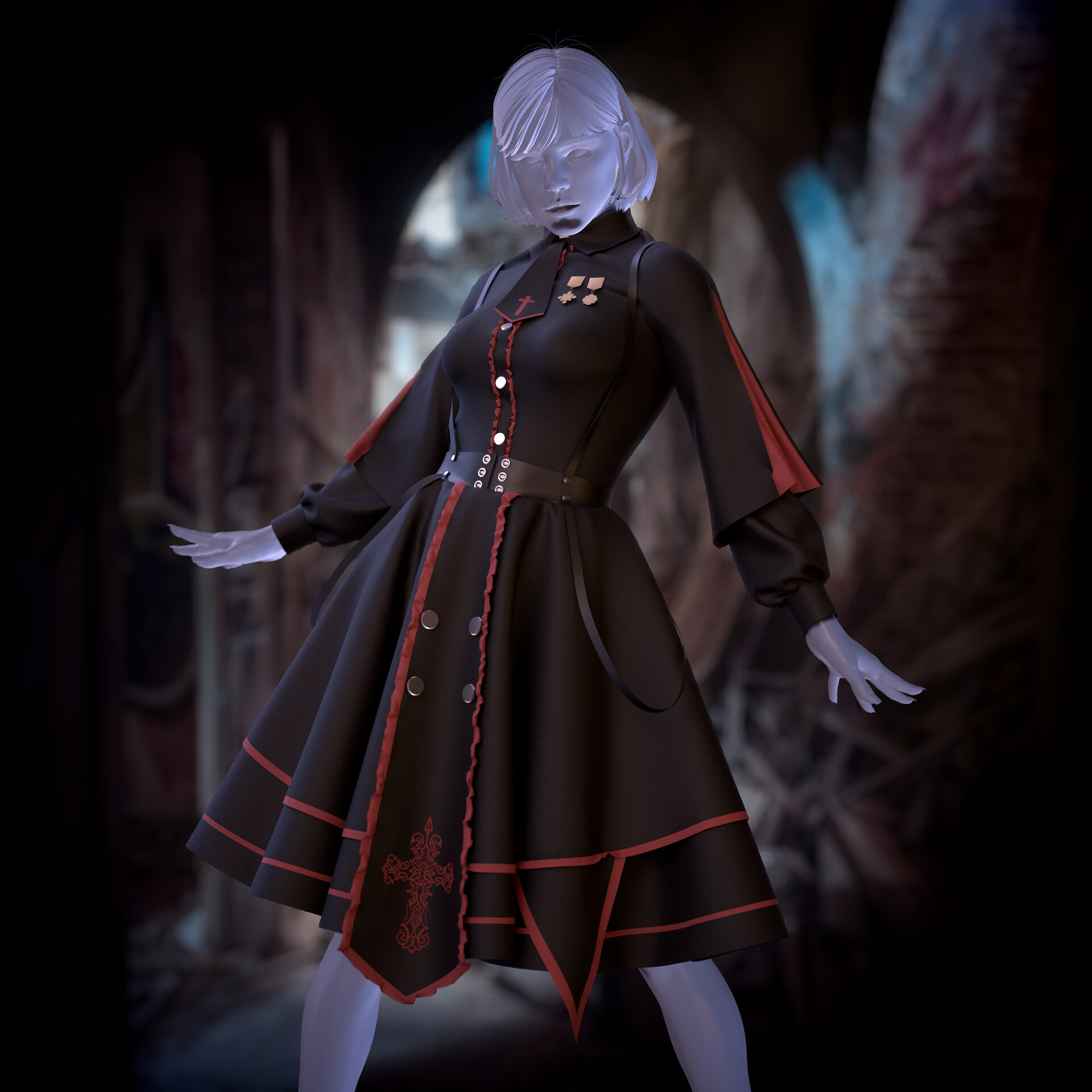 ArtStation - Military Loly Dress