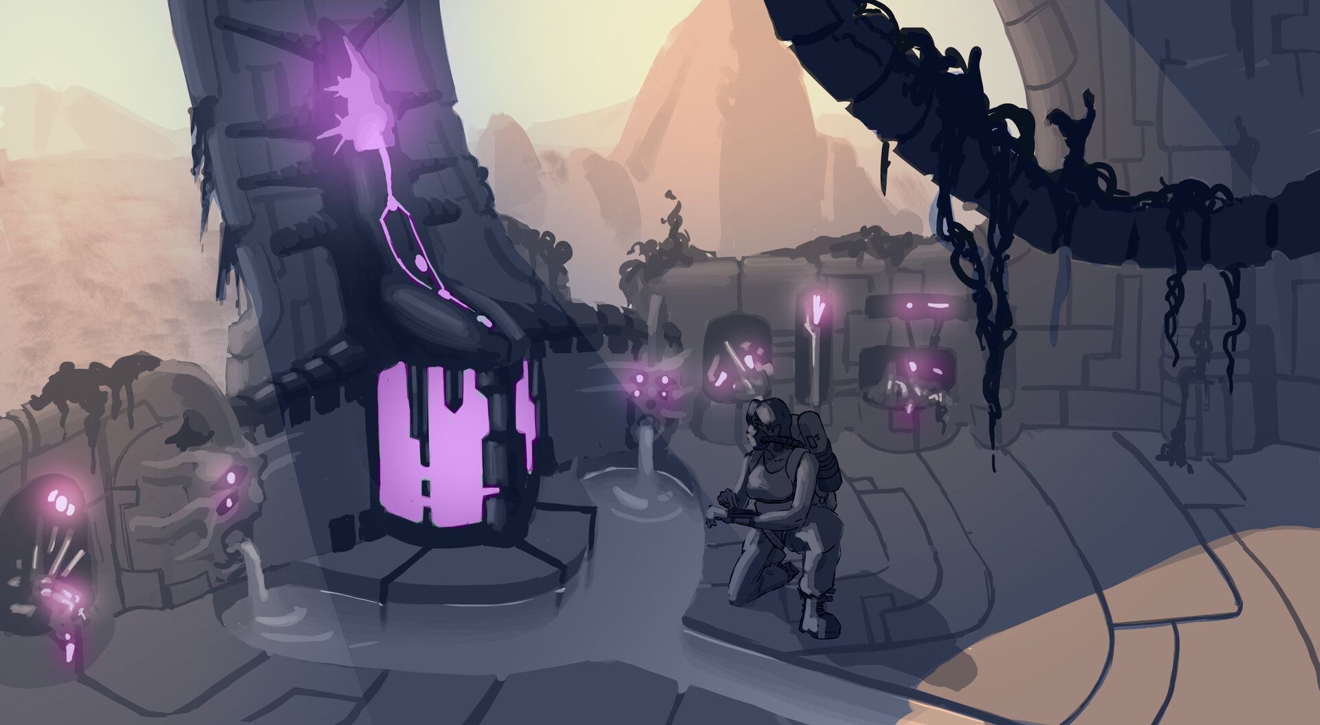 ArtStation - Alien temple