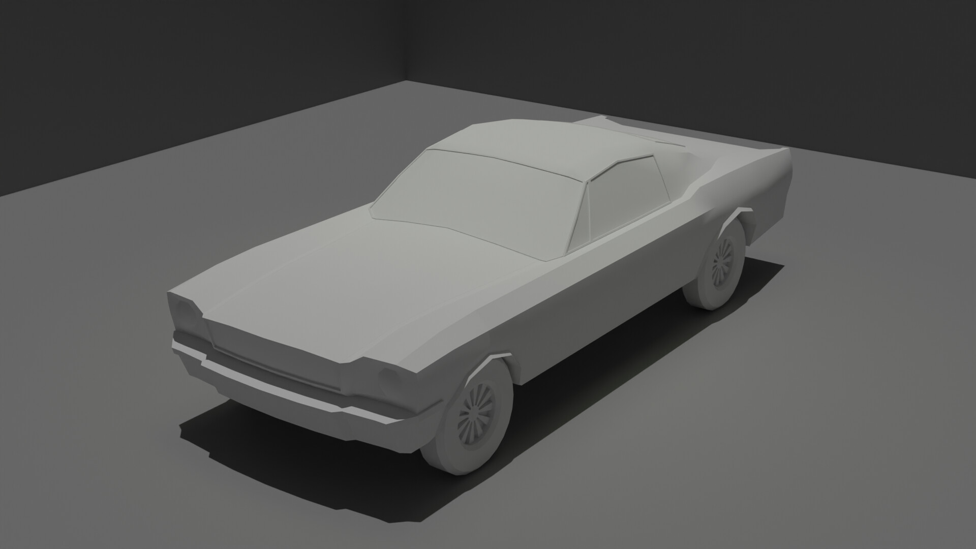 ArtStation - Low Poly Mustang - First Vehicle Model