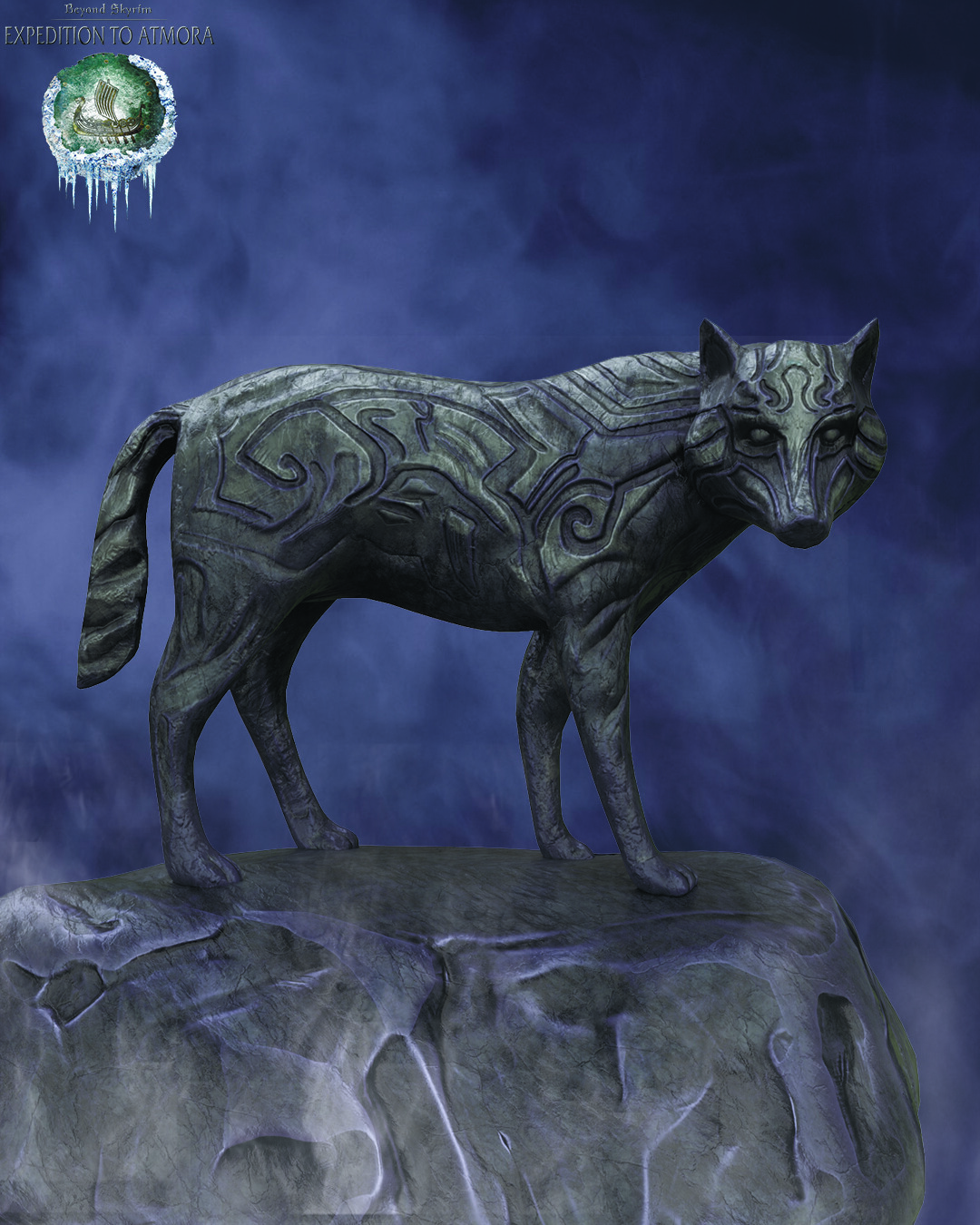 ArtStation - Beyond Skyrim: Expedition to Atmora - Wolf Trial statue