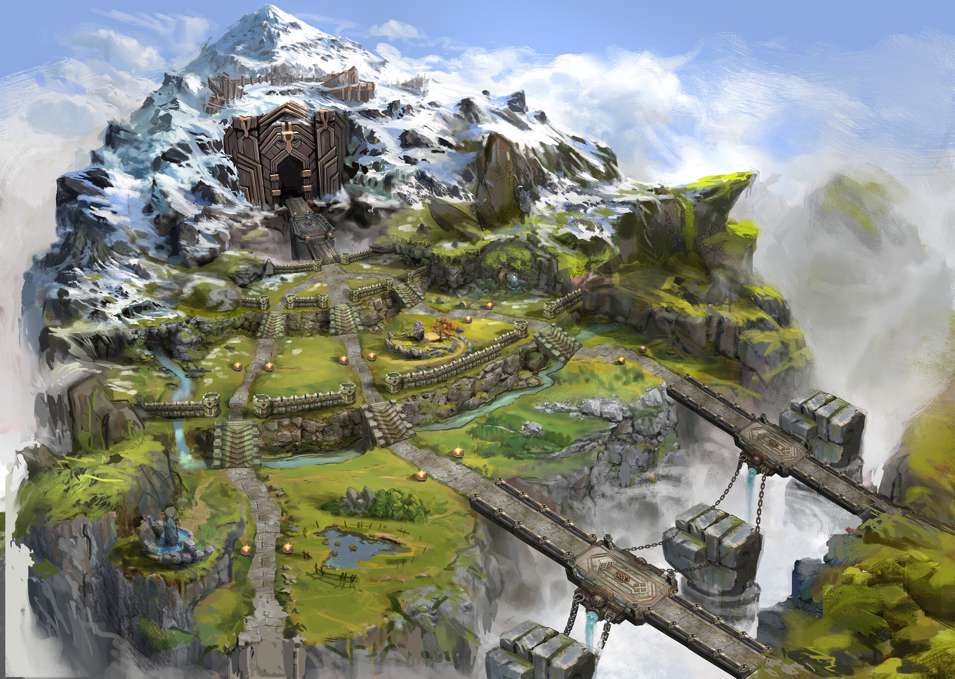 ArtStation - Ironfist dwarf map for poxnora onslaught project