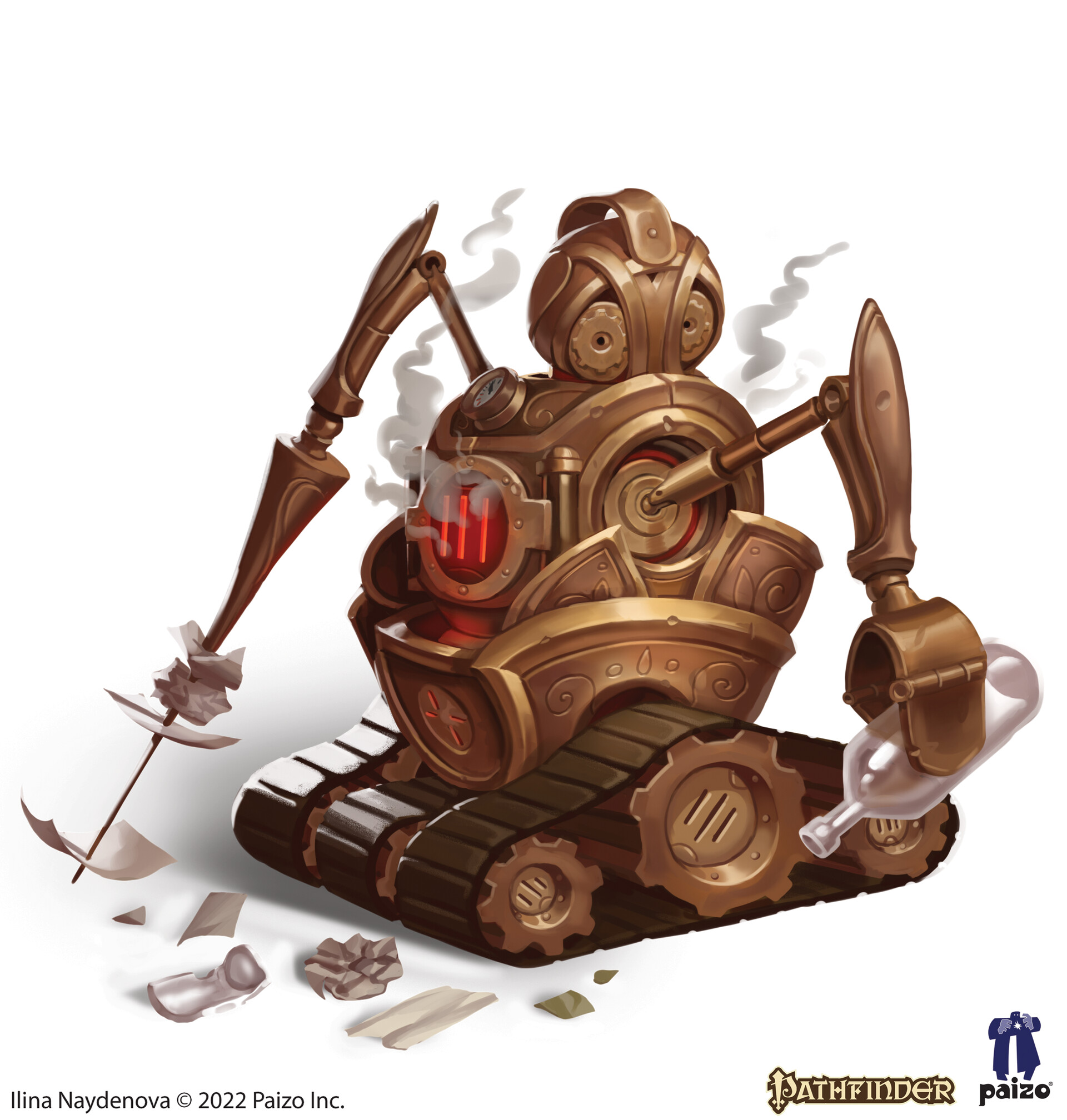 Clockwork Disposer by Linay Art : r/ImaginarySteampunk