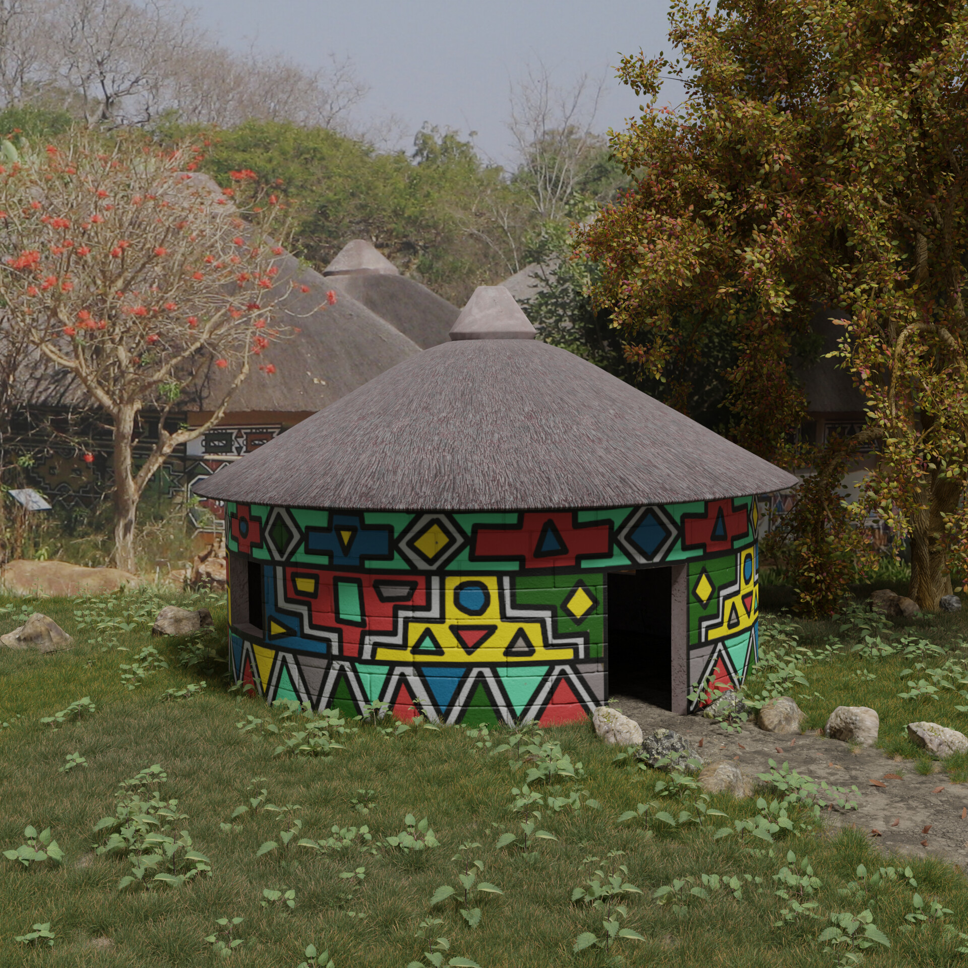 Ndebele Huts