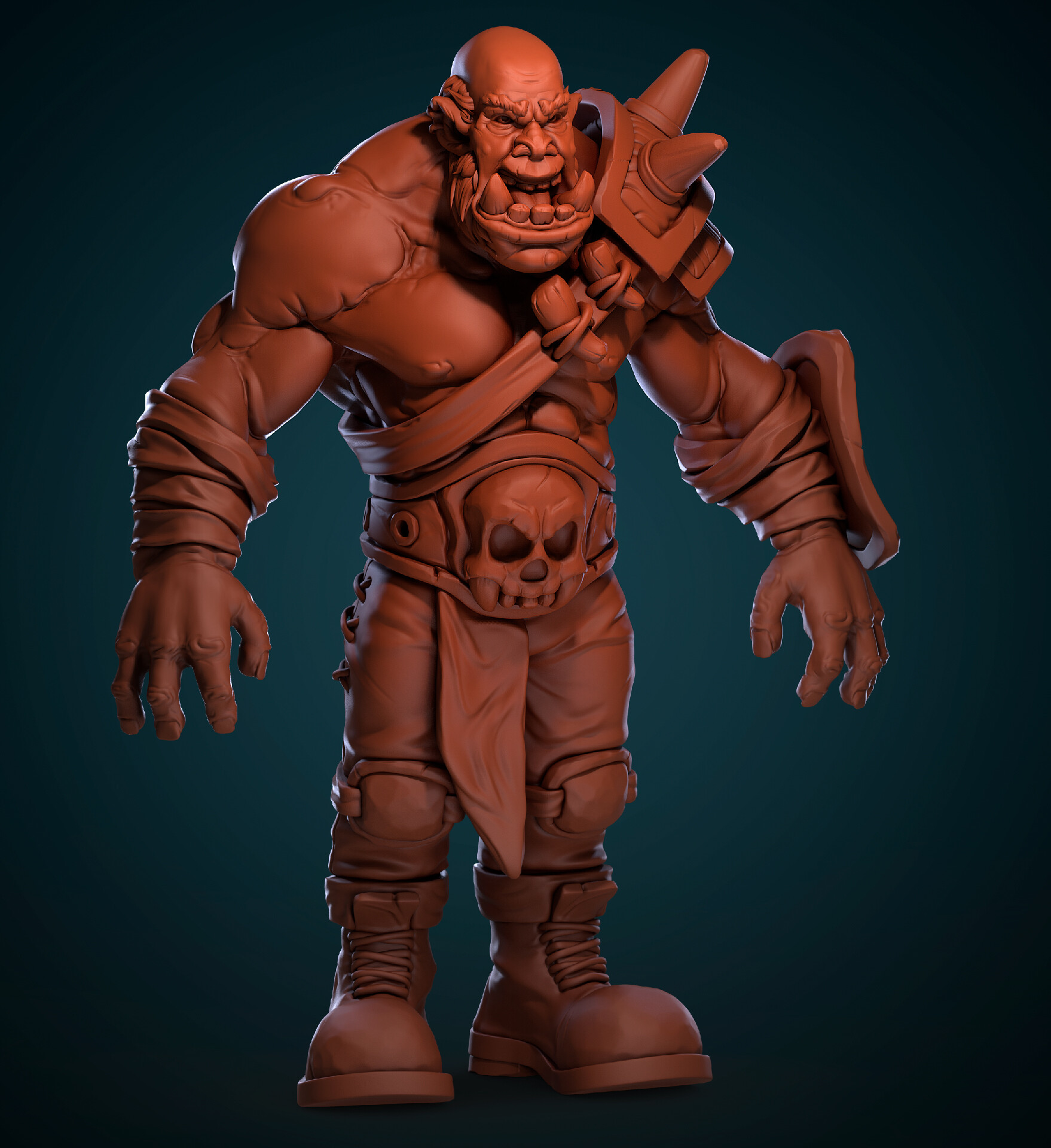 ArtStation - Haguk Orc Warrior WIP
