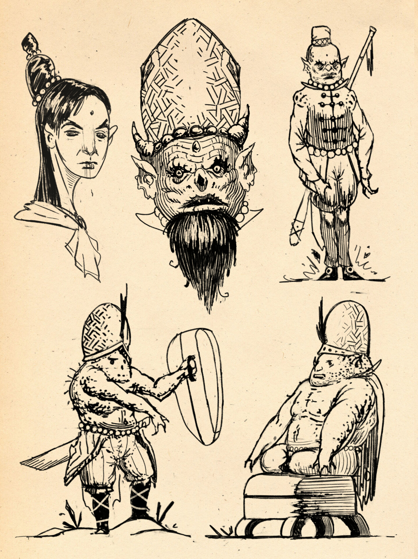 ArtStation - Some different types of creatures