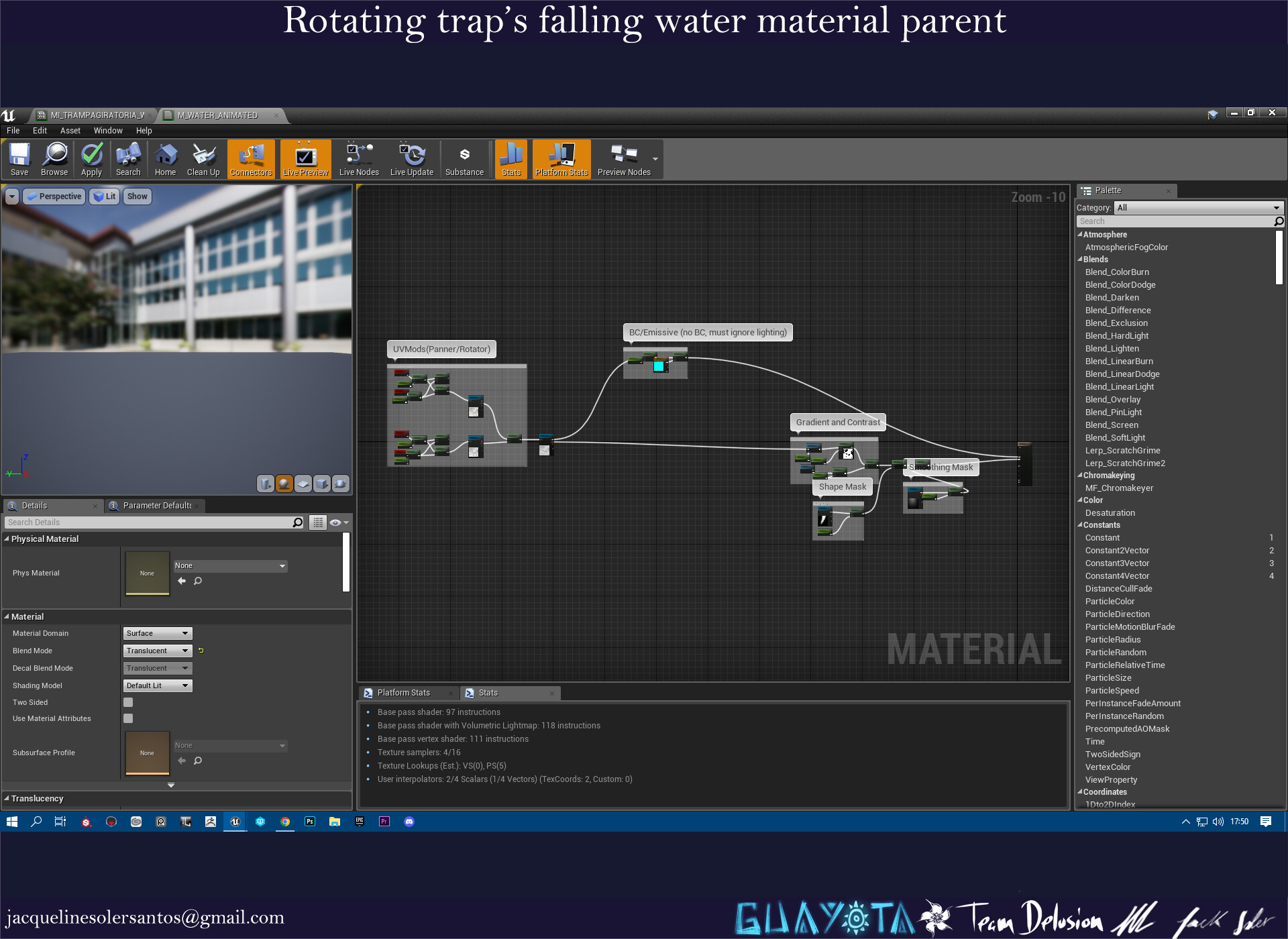 Jack Soler - Rotating Trap's Falling Water Shader