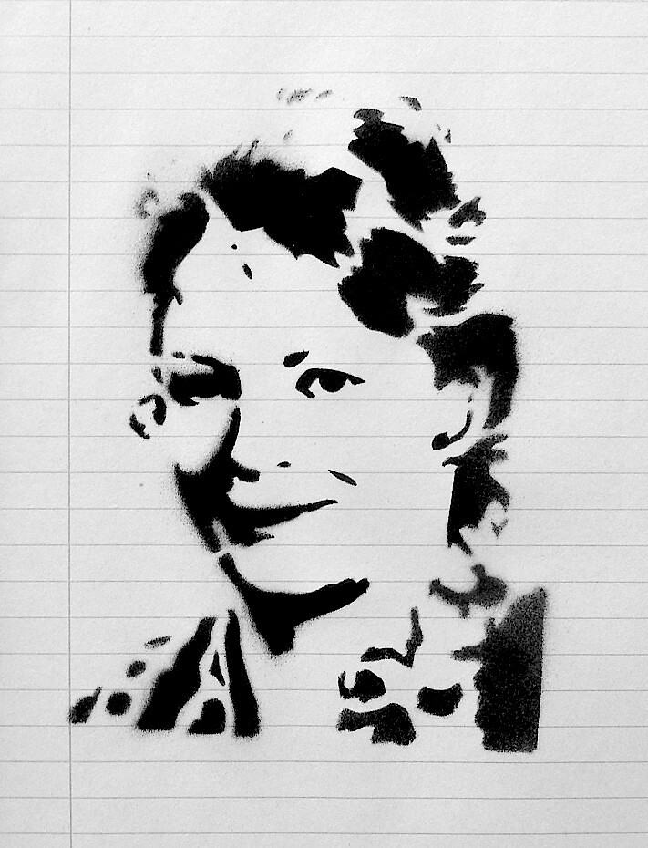 ArtStation - Stencil portrait