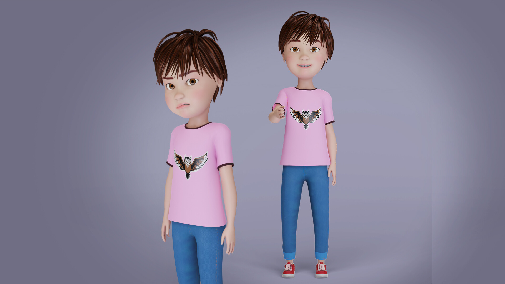 3d animal factory - Cartoon teen boy rigged with Unity