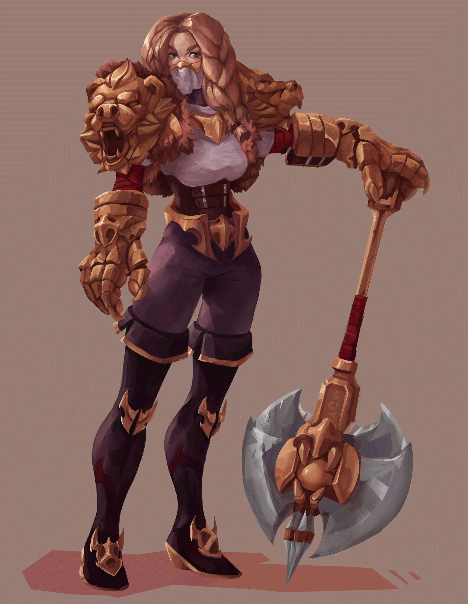 ArtStation - Bear warrior girl