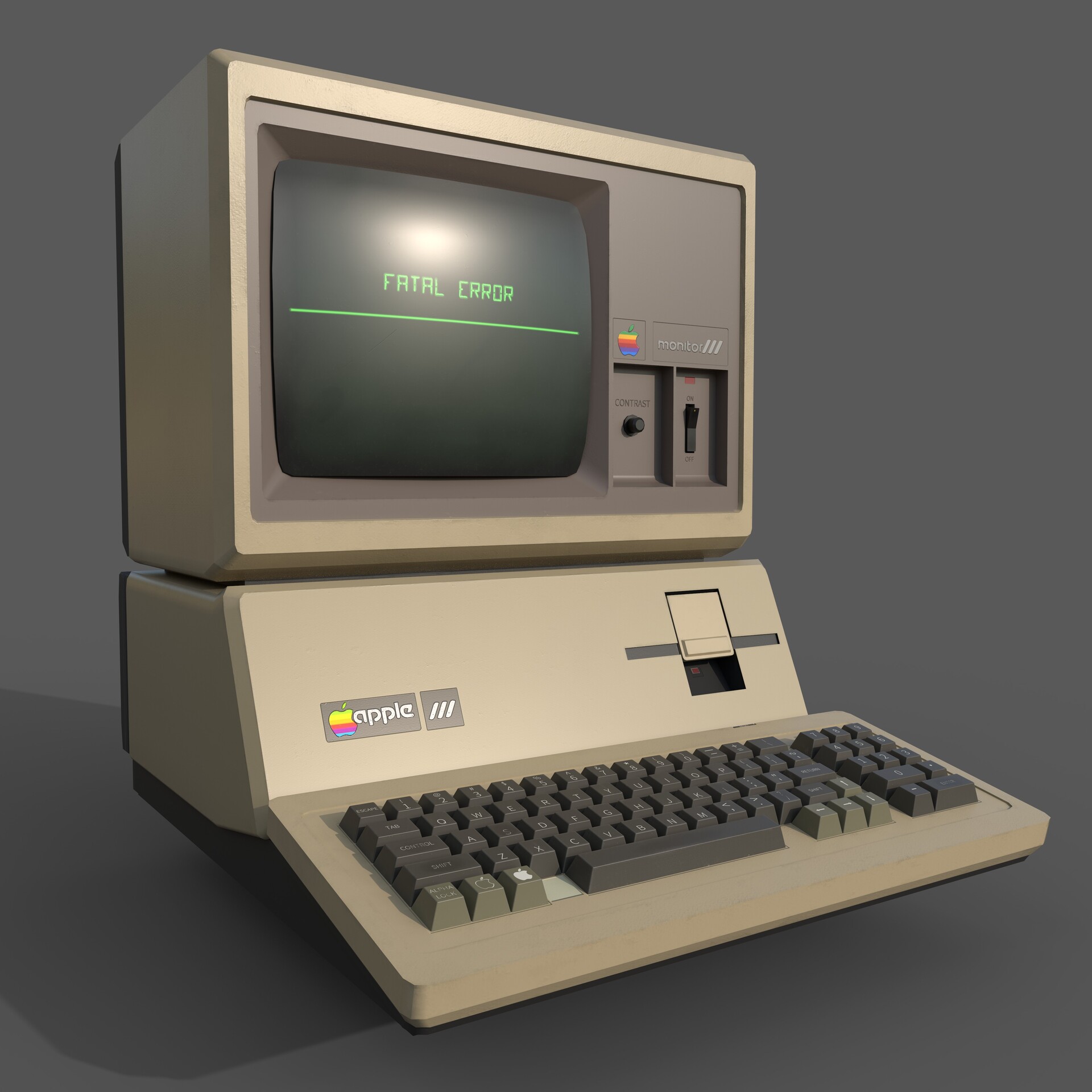 ArtStation - Apple 3 - 3D Model low poly