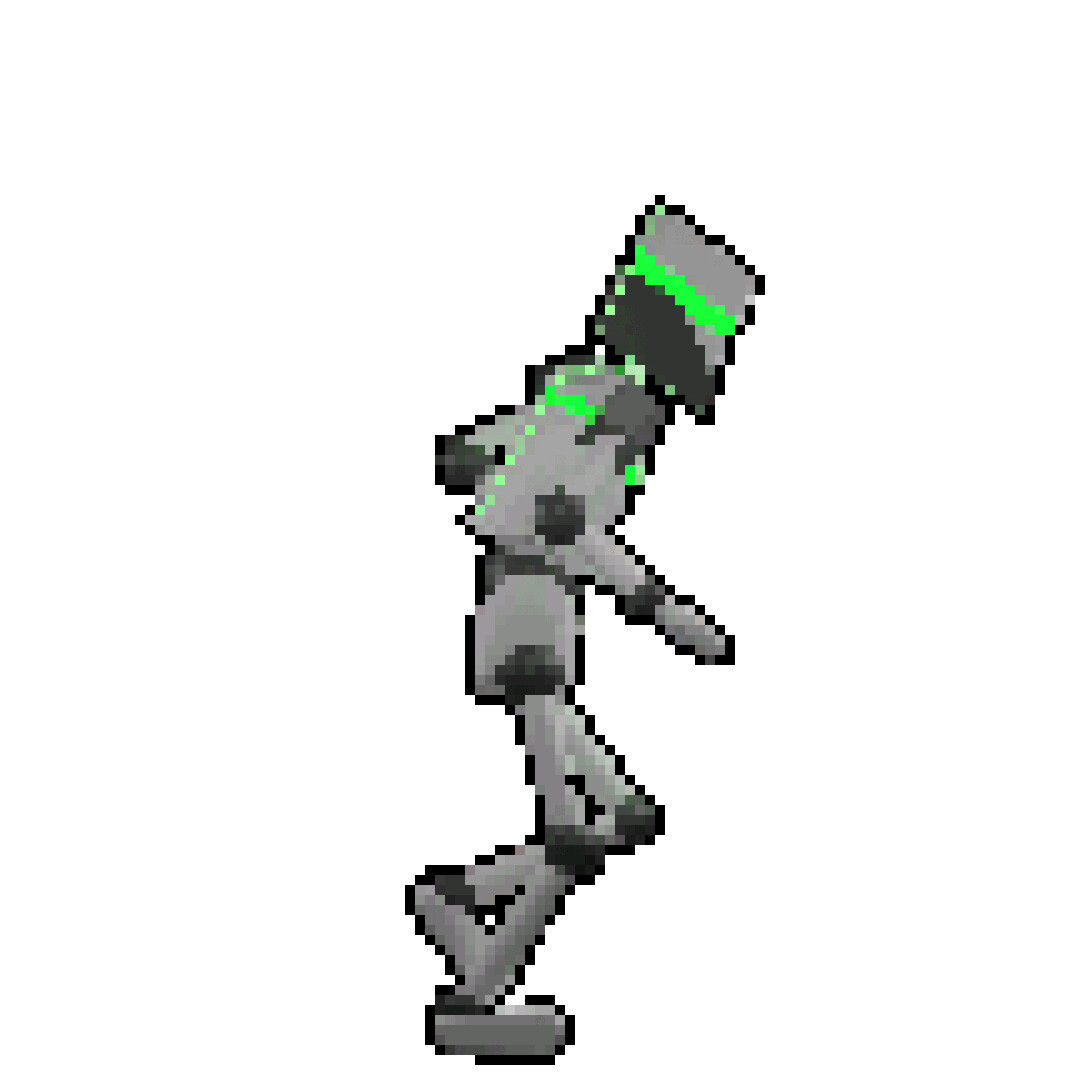 ArtStation - Test animation by converting a 3d model to pixel art style