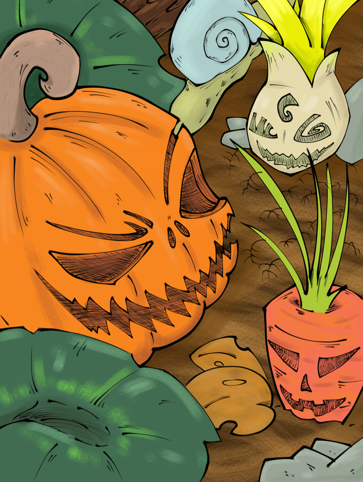 ArtStation - Spooky Garden