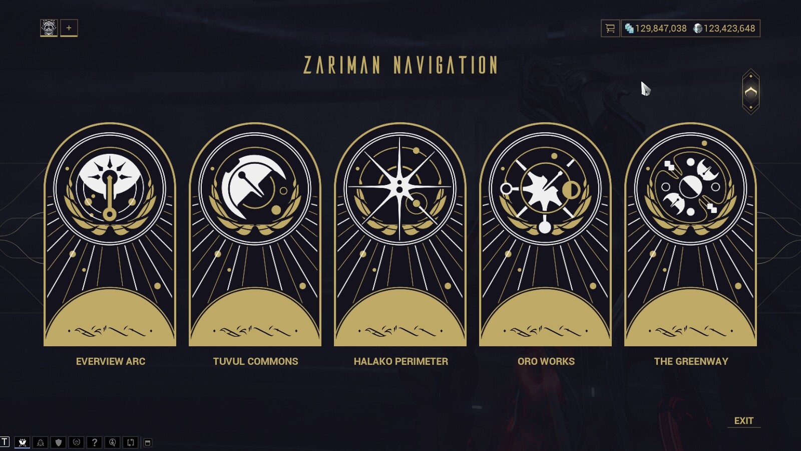 Kalin Gamble - Warframe - Zariman Mission Select