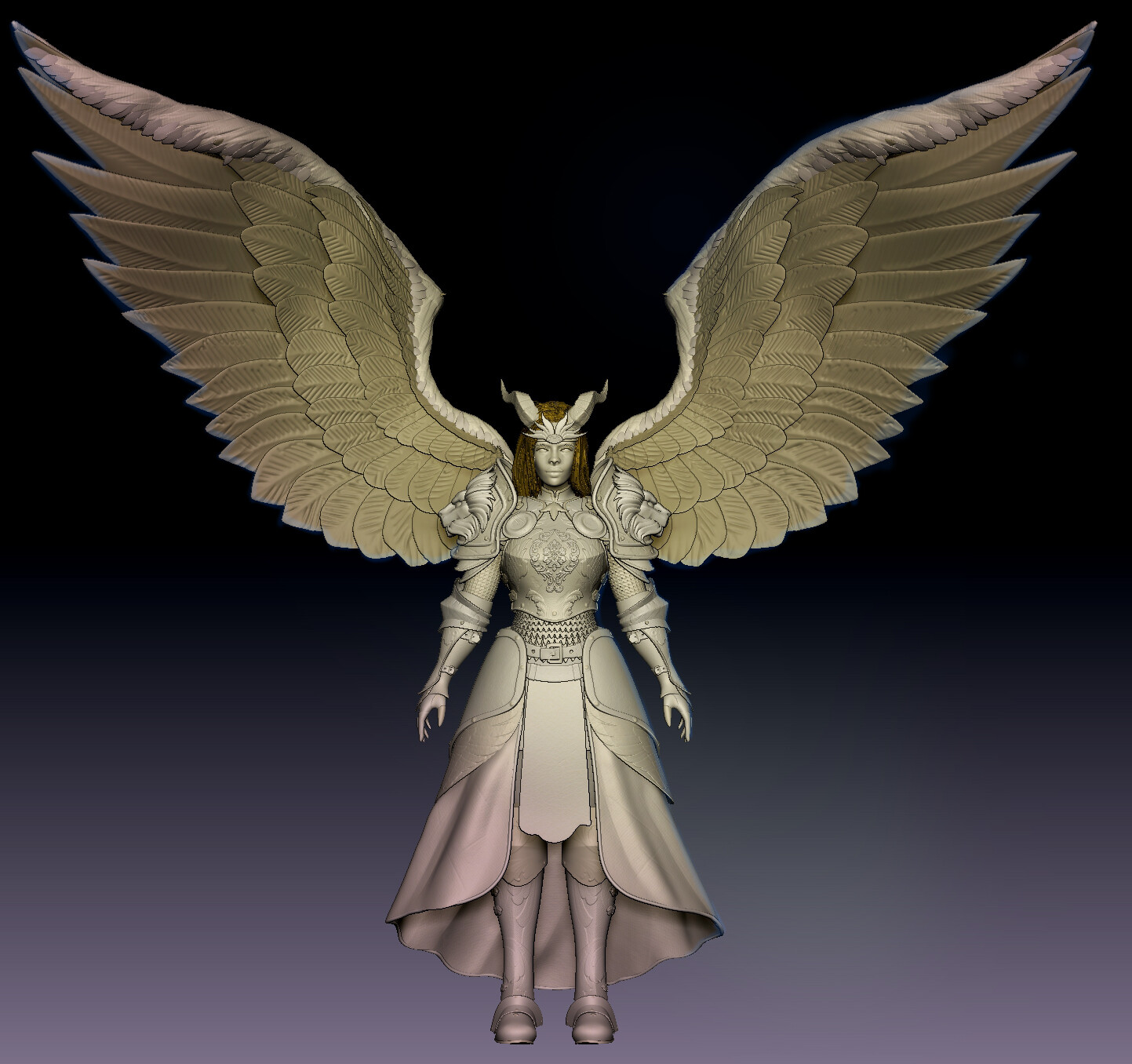 ArtStation - Alestina (female avenger holy-knight)