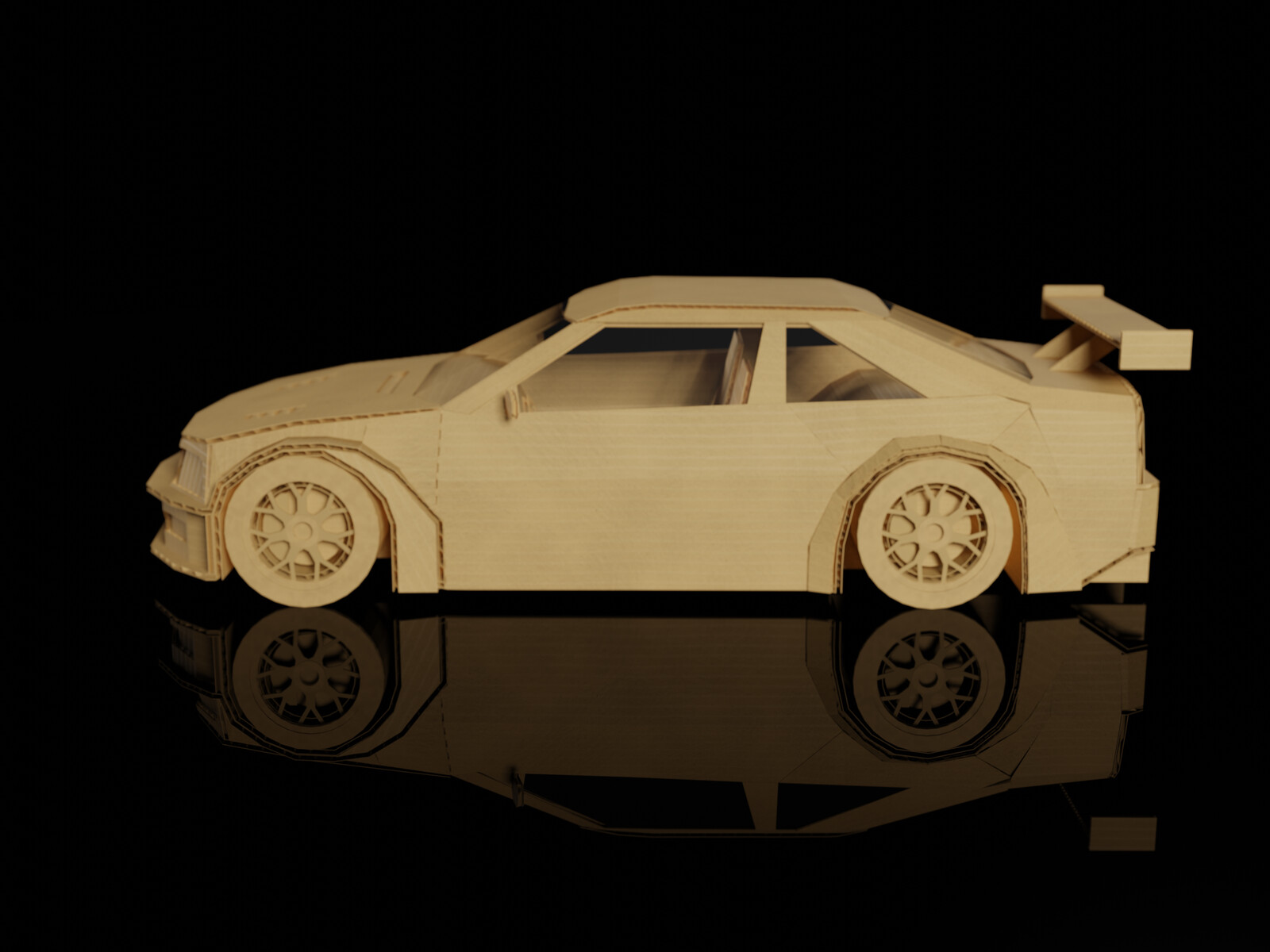 3D poeta - BMW M3 GTR E46 in cardboard