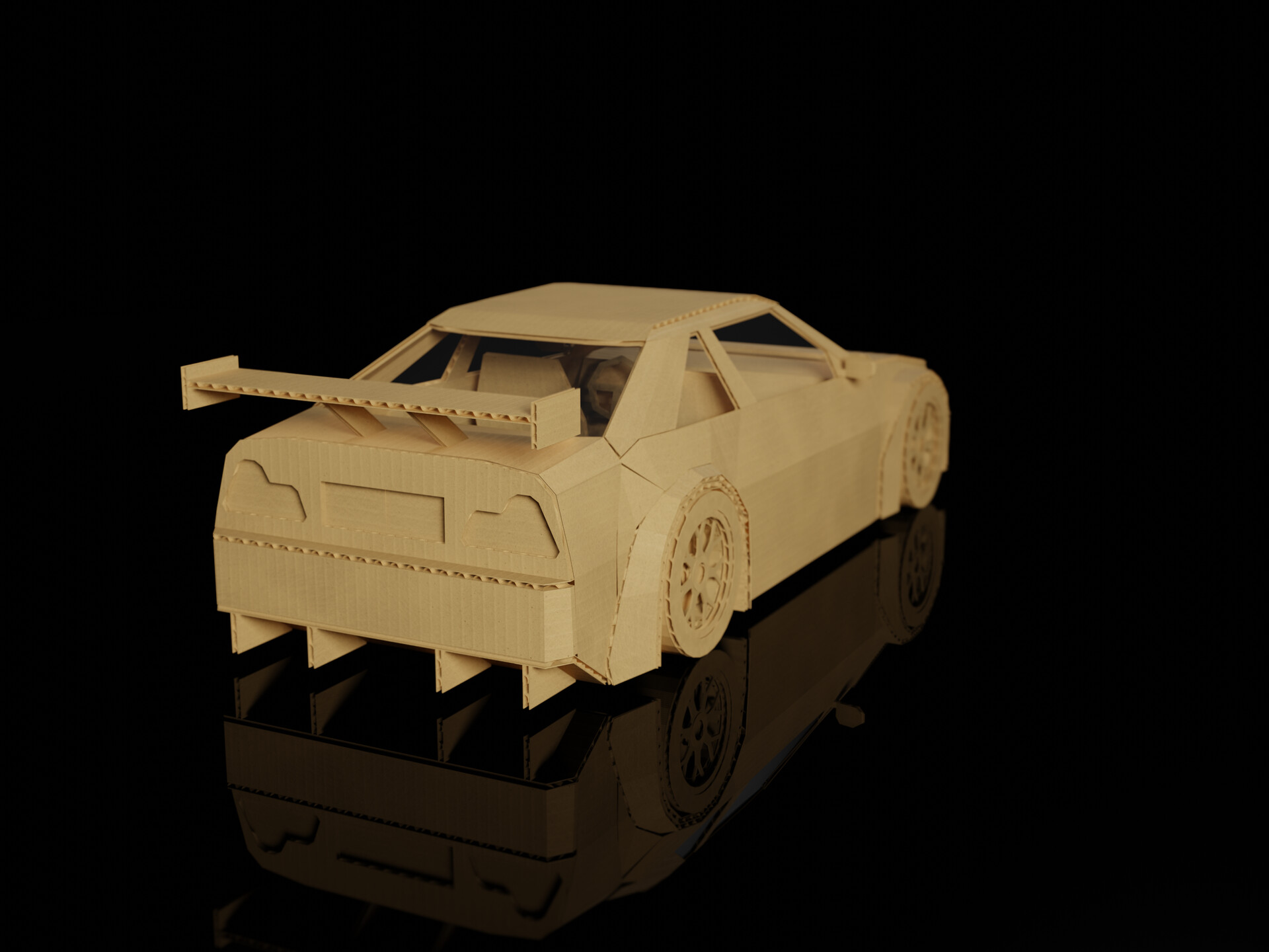 3D poeta - BMW M3 GTR E46 in cardboard