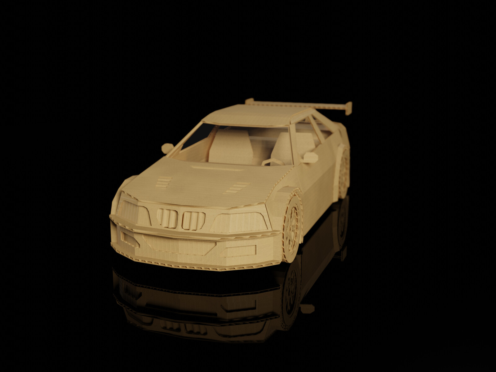 3D poeta - BMW M3 GTR E46 in cardboard