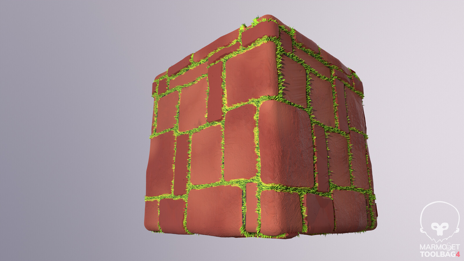 Daniel Dobos - Tiled floor with grass material