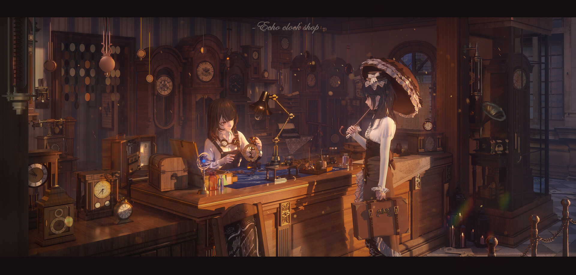 ArtStation - - Echo clock shop