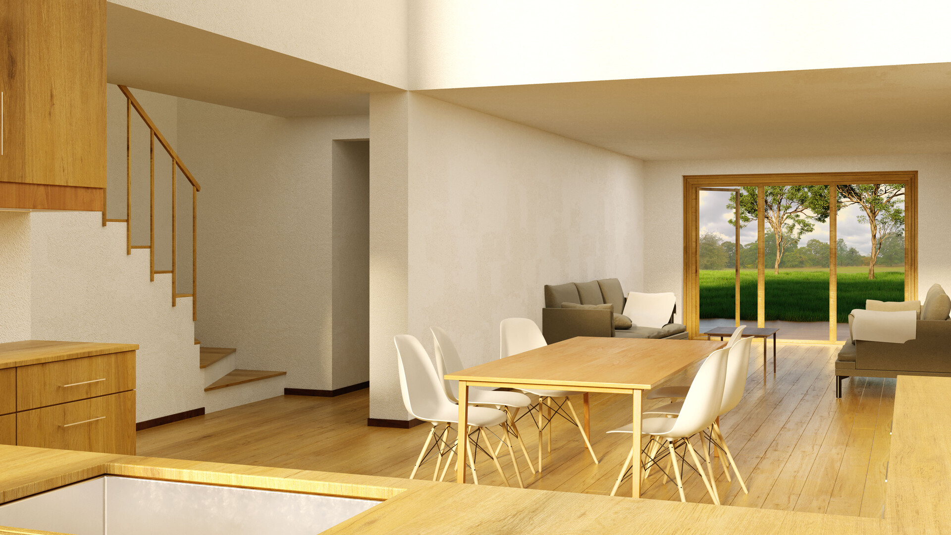 ArtStation - Terrace house interior