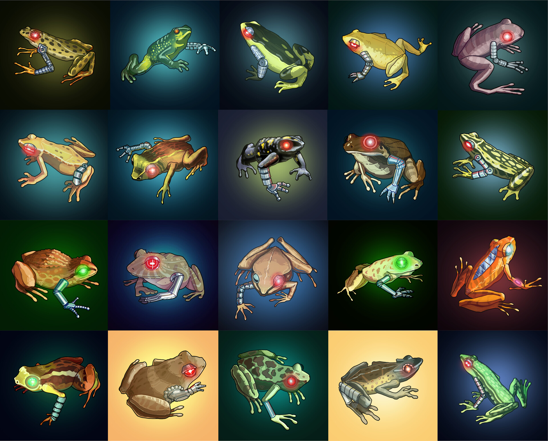 ArtStation - NFT Project "Endangered animals" (amphibians)