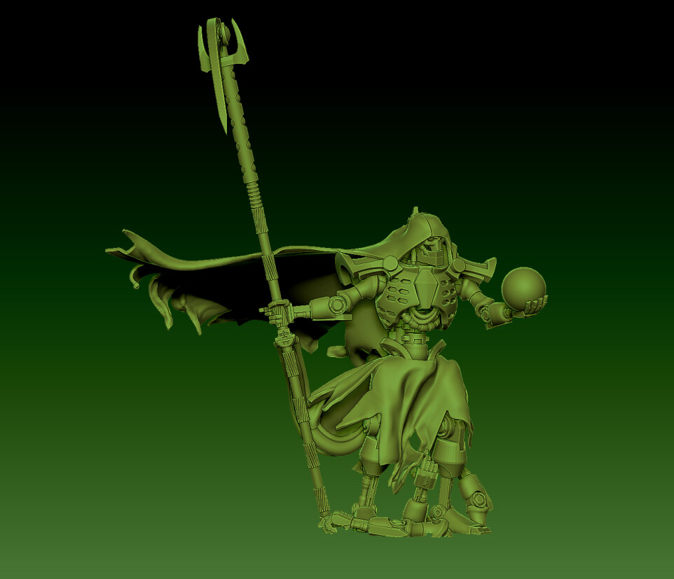 Bayonet & Ricochet Art Studio - Undead Cyber Warrior Commission