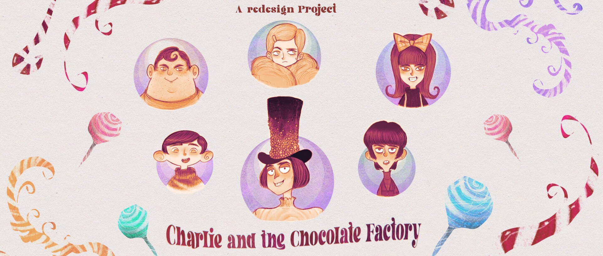 ArtStation - Charlie and the Chocolate Factory redesign portfolio