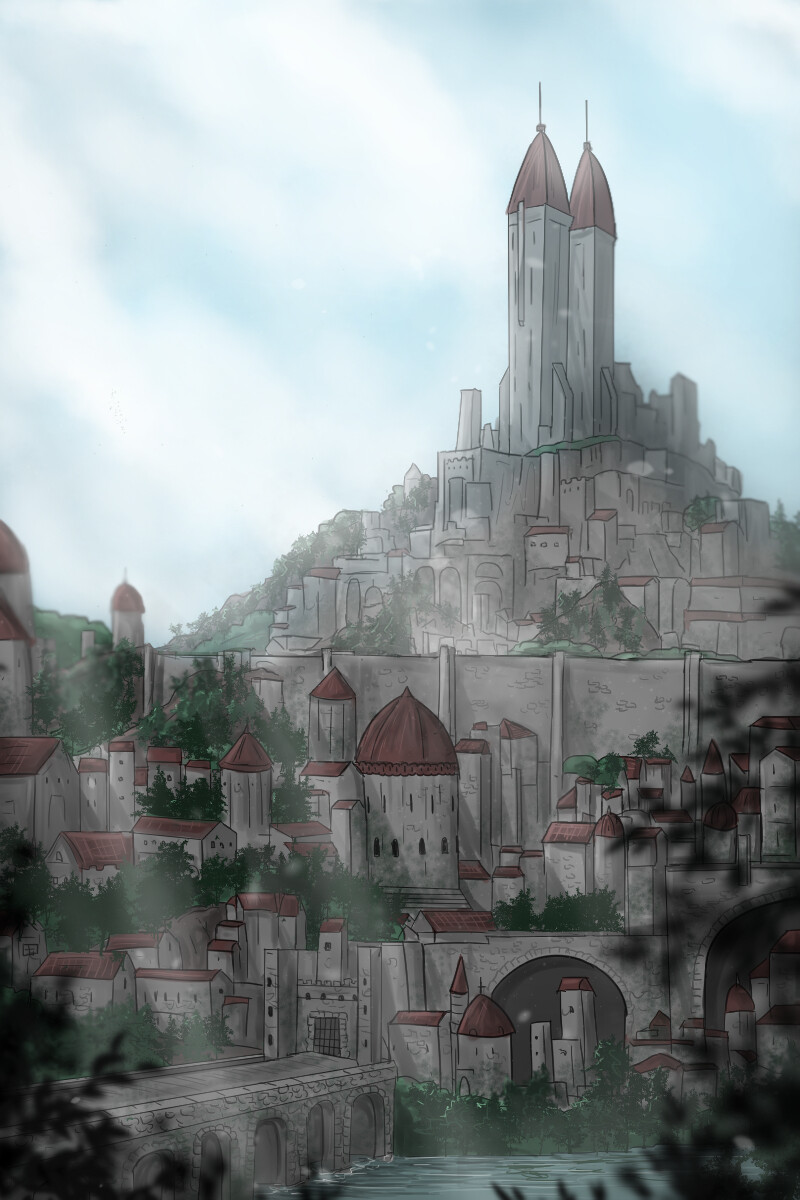 ArtStation - Castle in the Day and Night