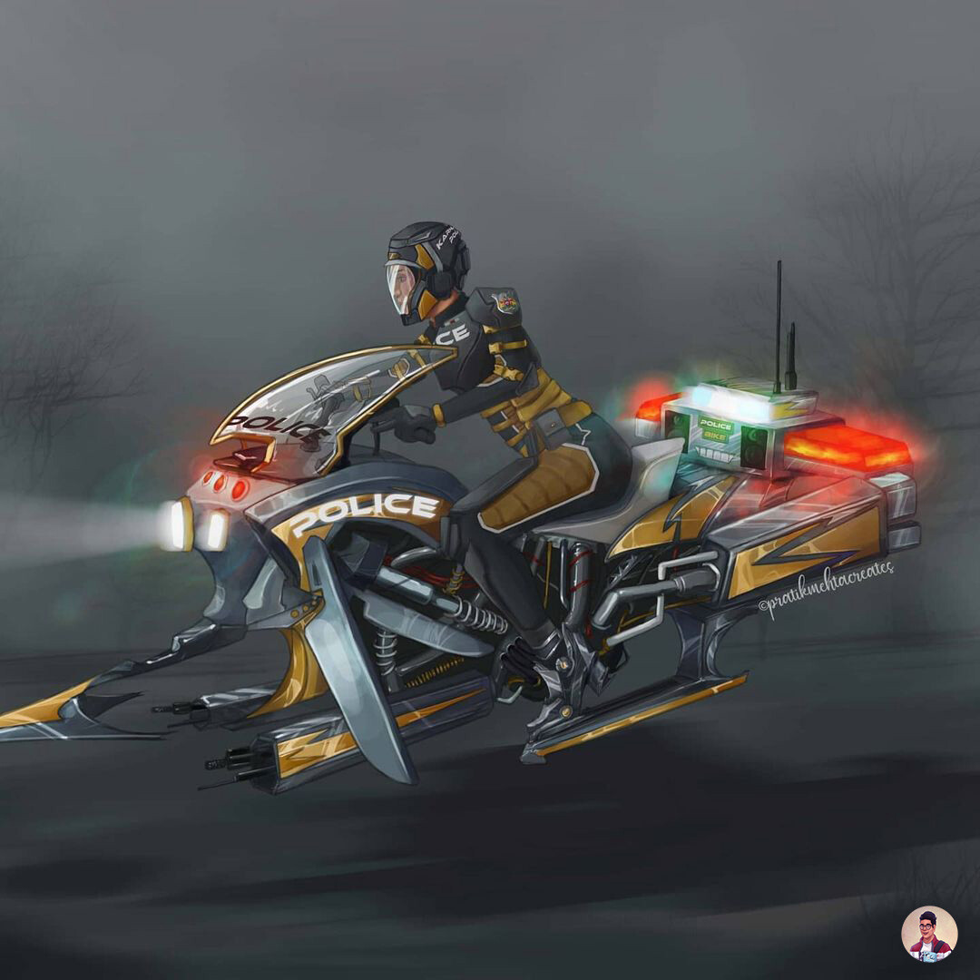 ArtStation - Futuristic Traffic Cop