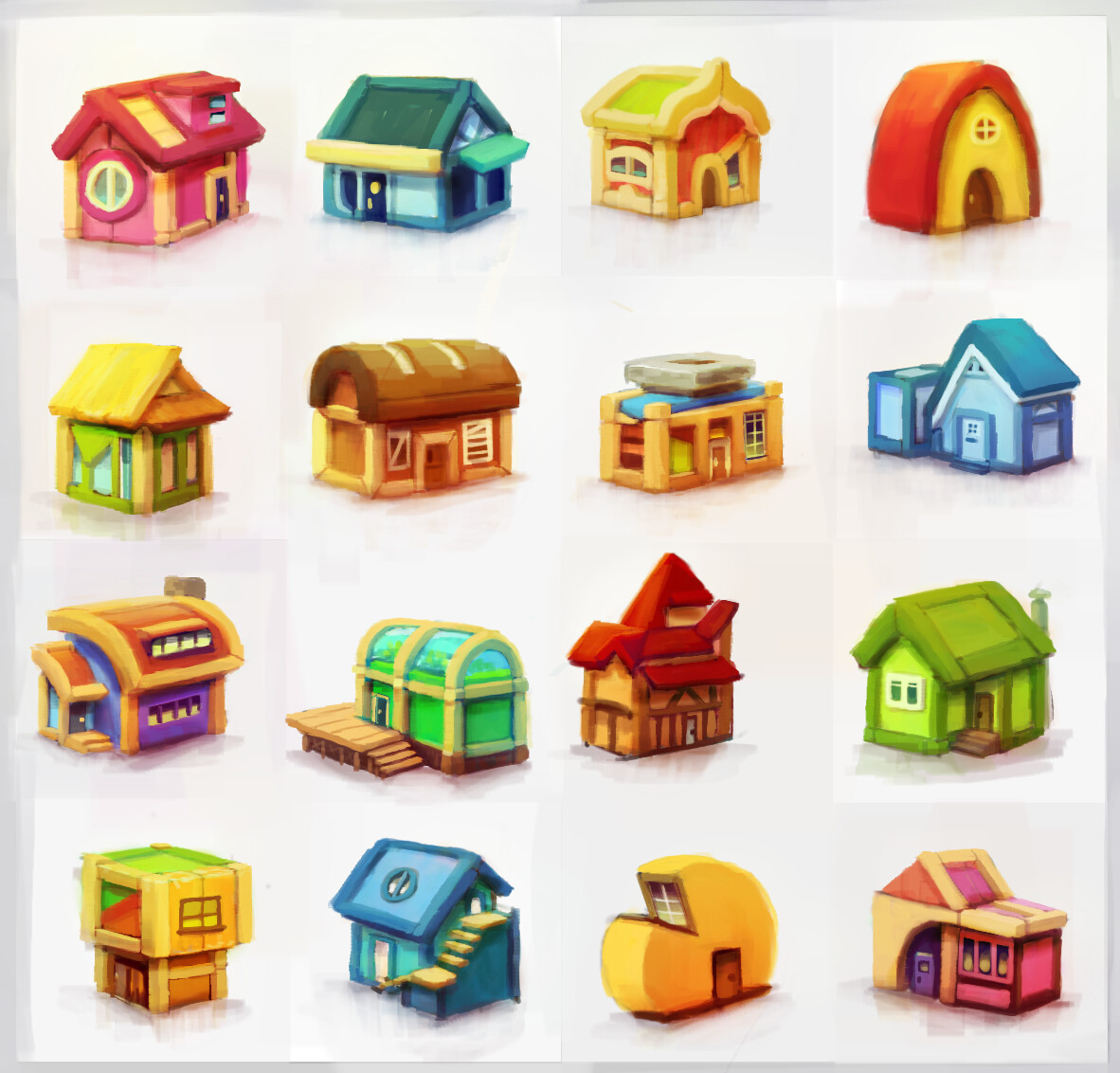 ArtStation - Blob Houses