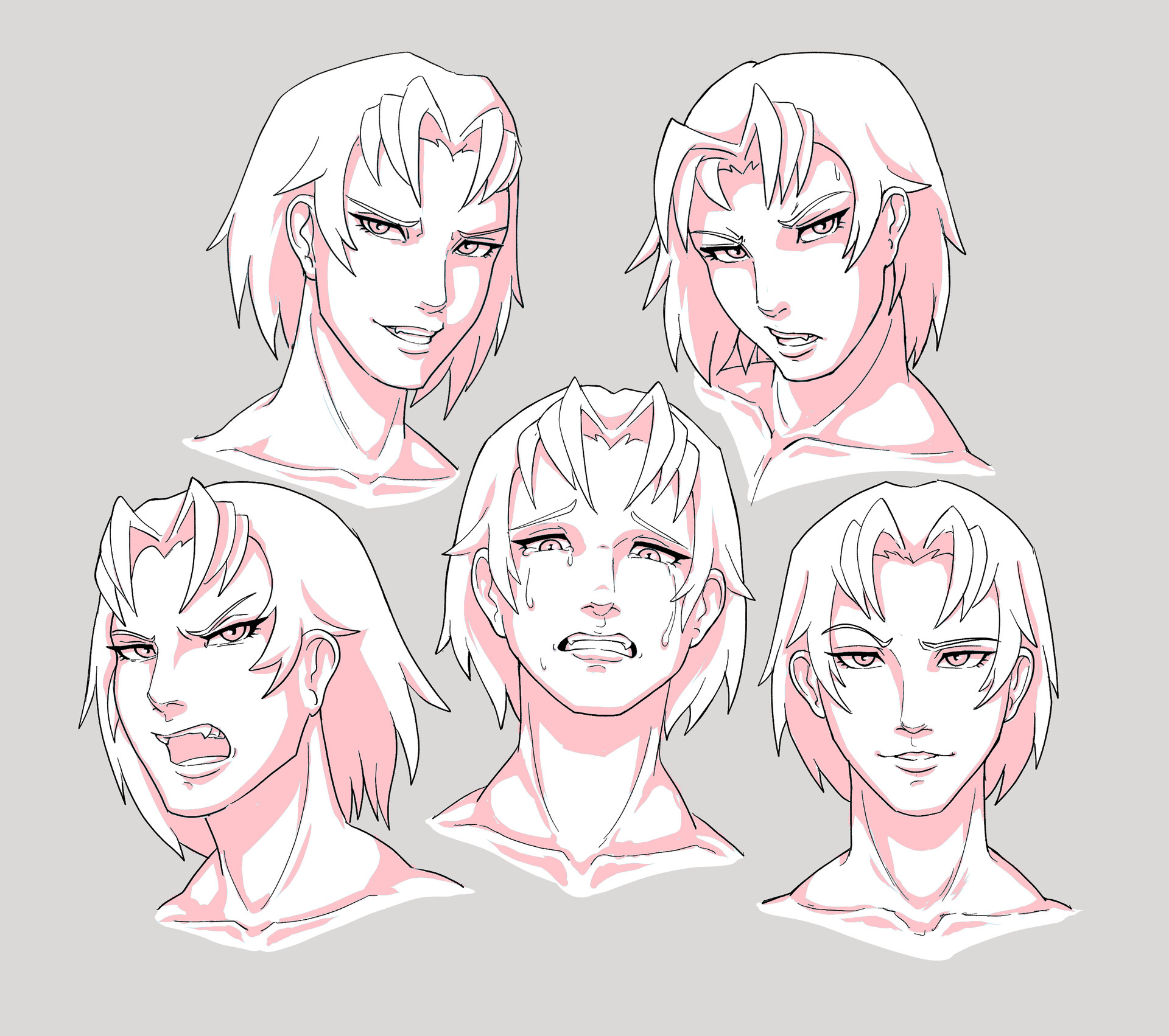 ArtStation - Expression Sheet for Original Character