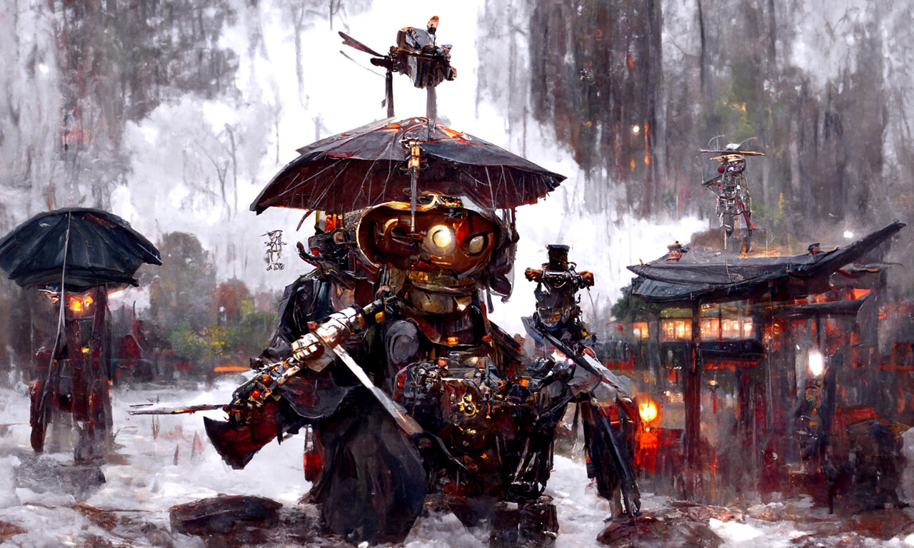 ArtStation - Steampunk Samurai