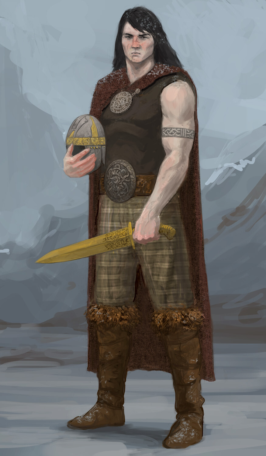 ArtStation - Barbarian in the Snow