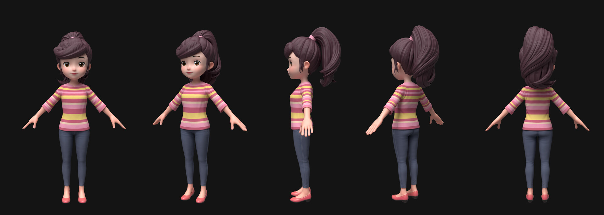 ArtStation - Susan - Ponytail Girl