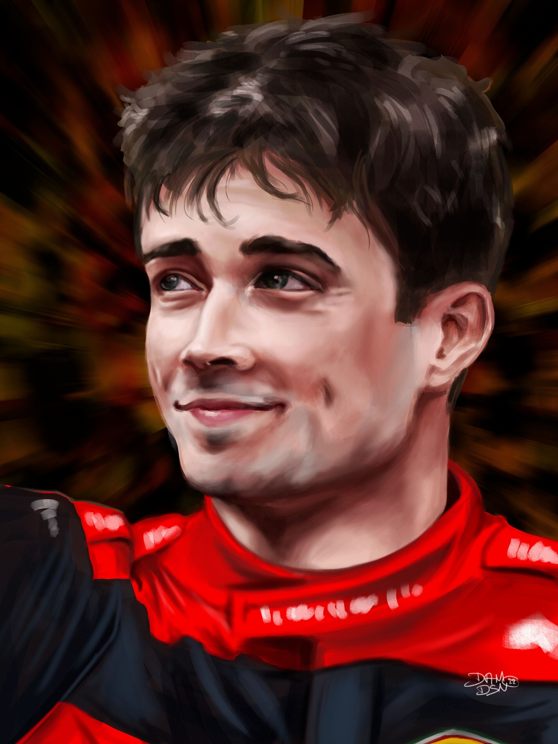 ArtStation - Portrait 143 Charles Leclerc