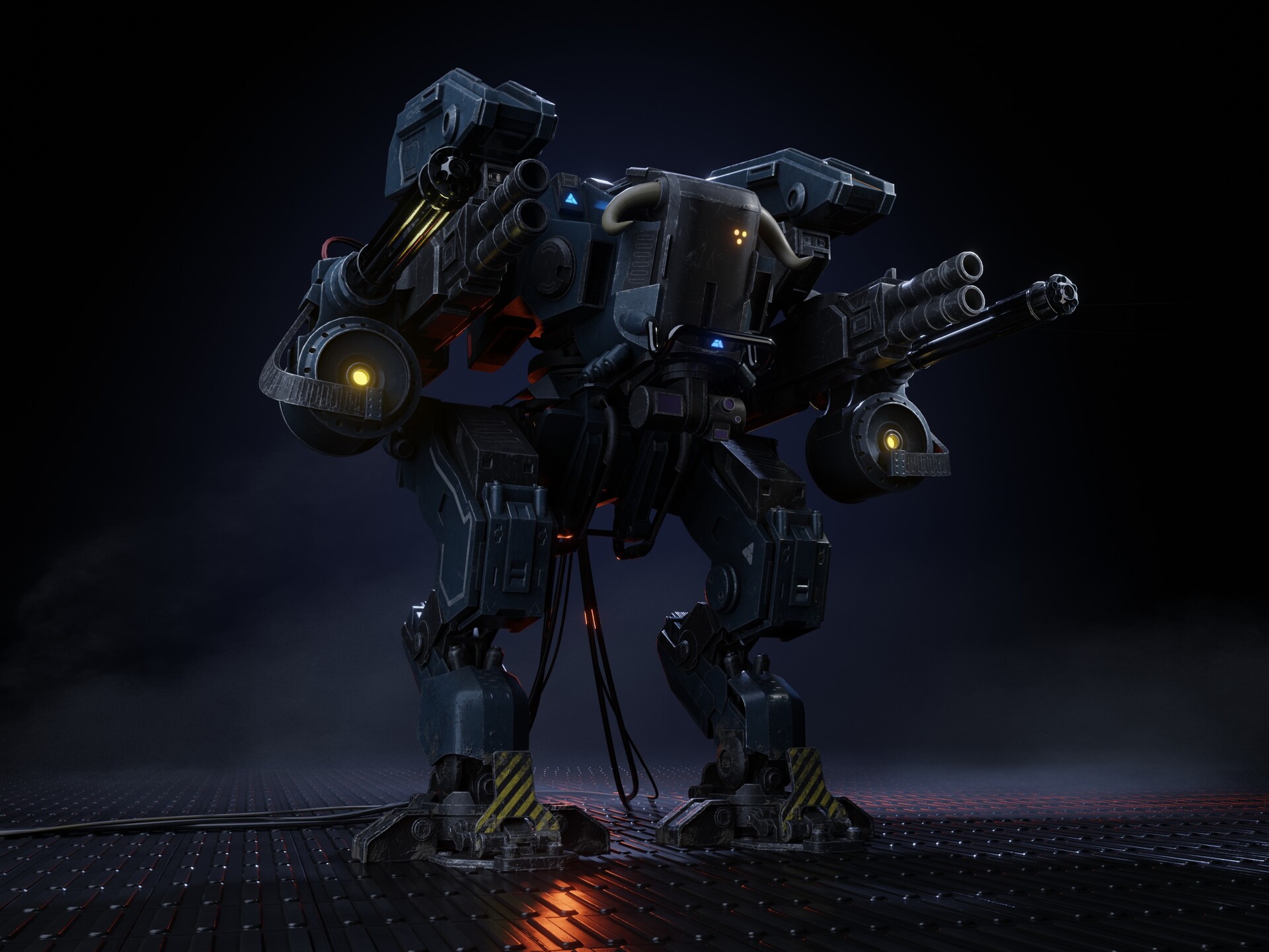 ArtStation - Robot Warrior "Mech"