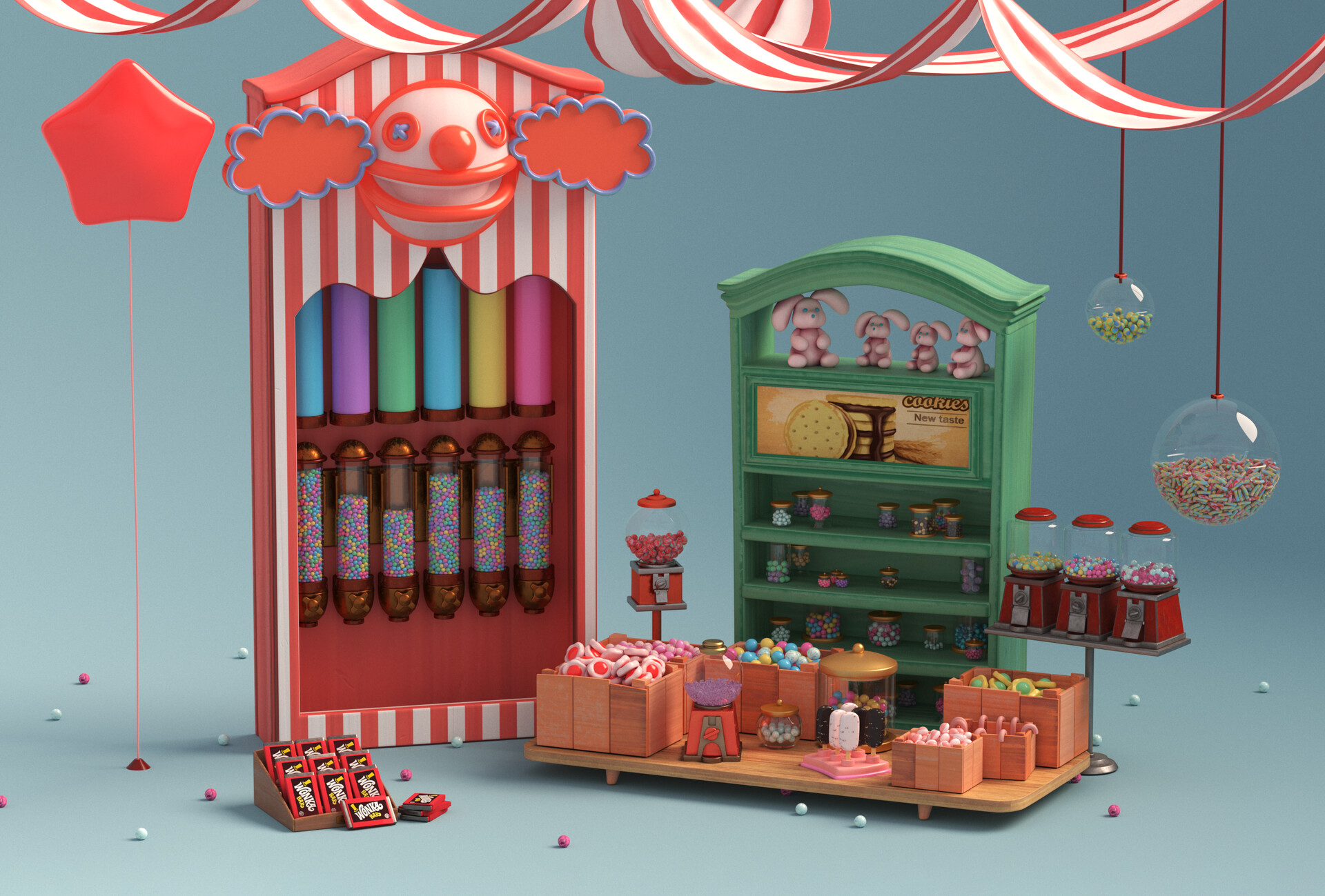 Borja Flores - CANDY SHOP - 3D ANIMATION ENVIRONMENT