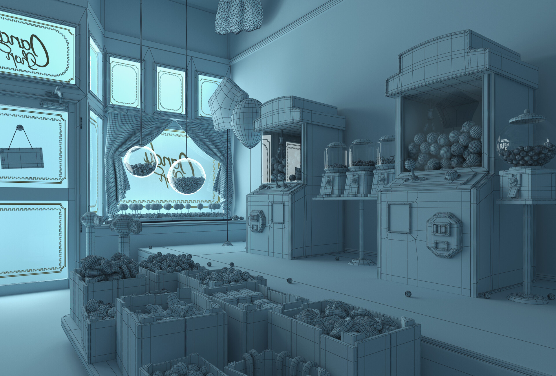 Borja Flores - CANDY SHOP - 3D ANIMATION ENVIRONMENT