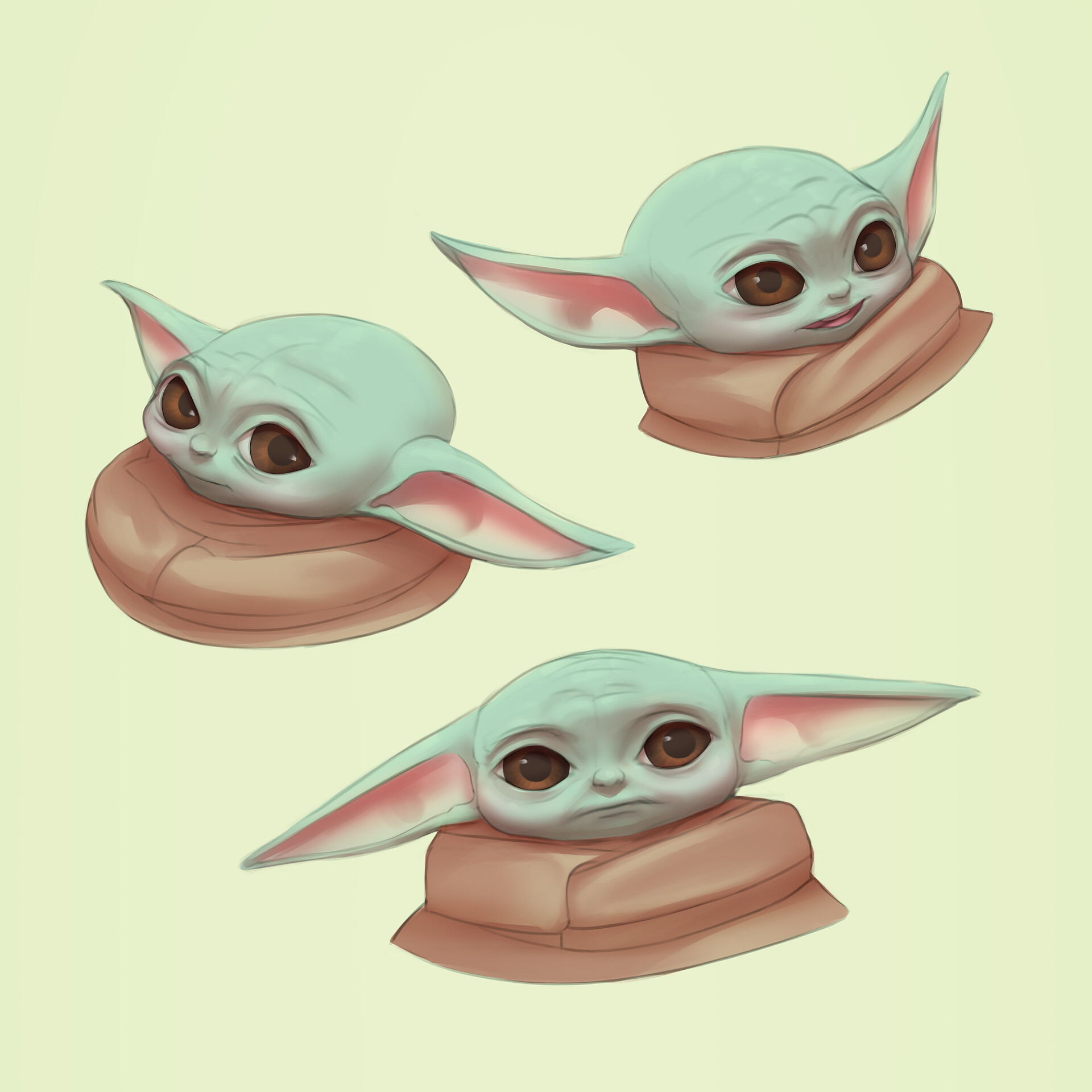 ArtStation - Grogu Sketches