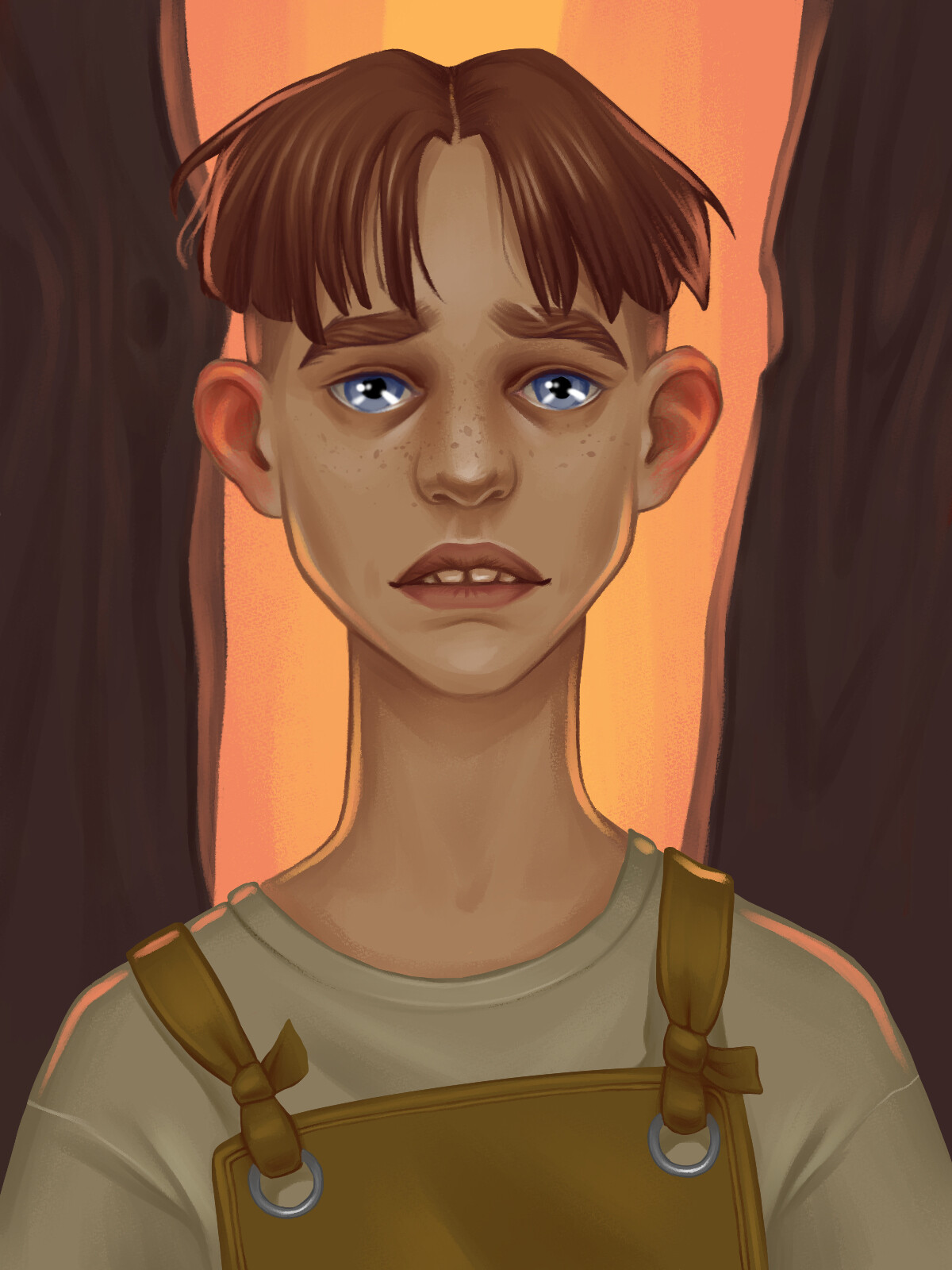 ArtStation - Scared boy