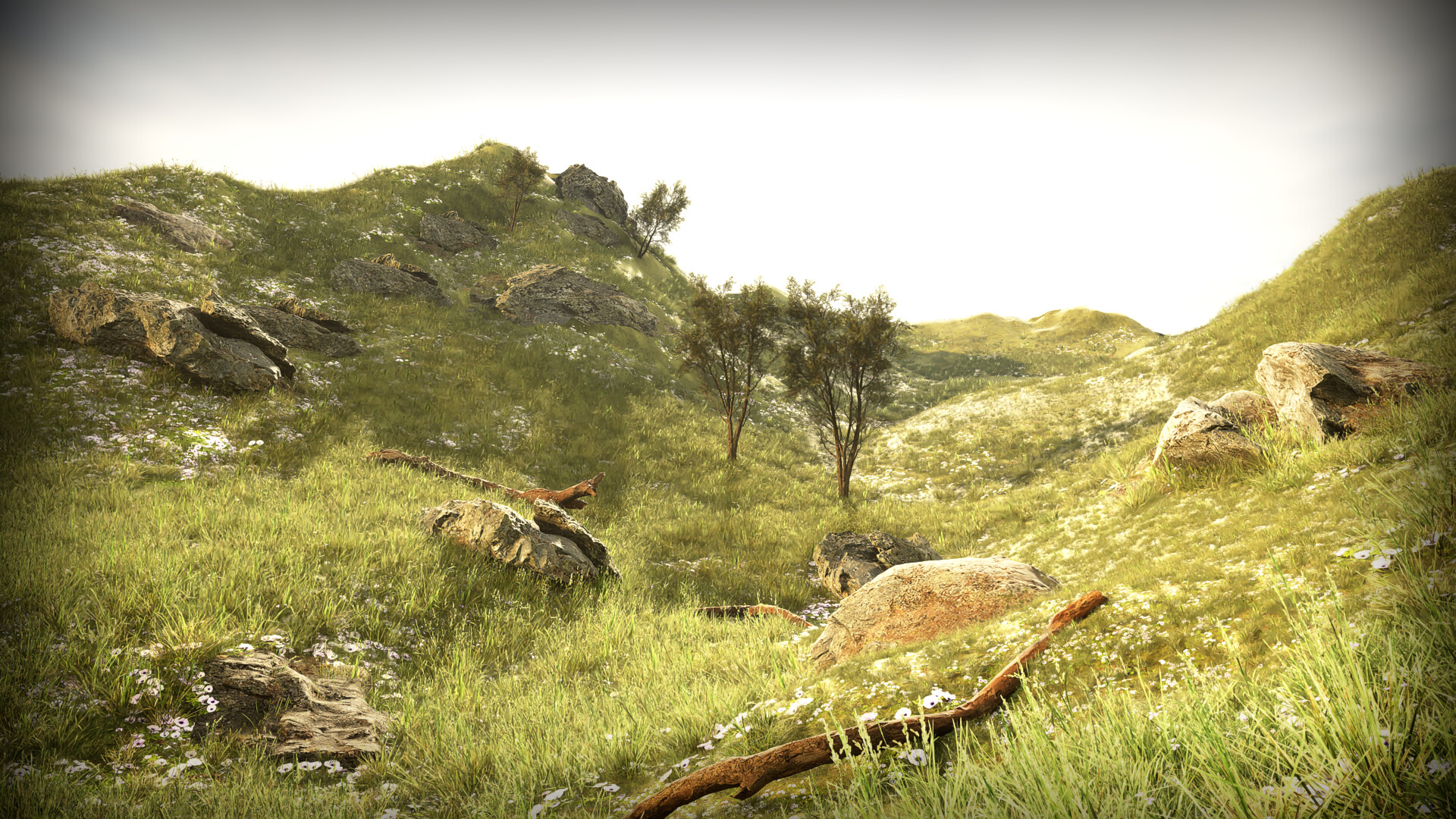 ArtStation - The Hill Landscape