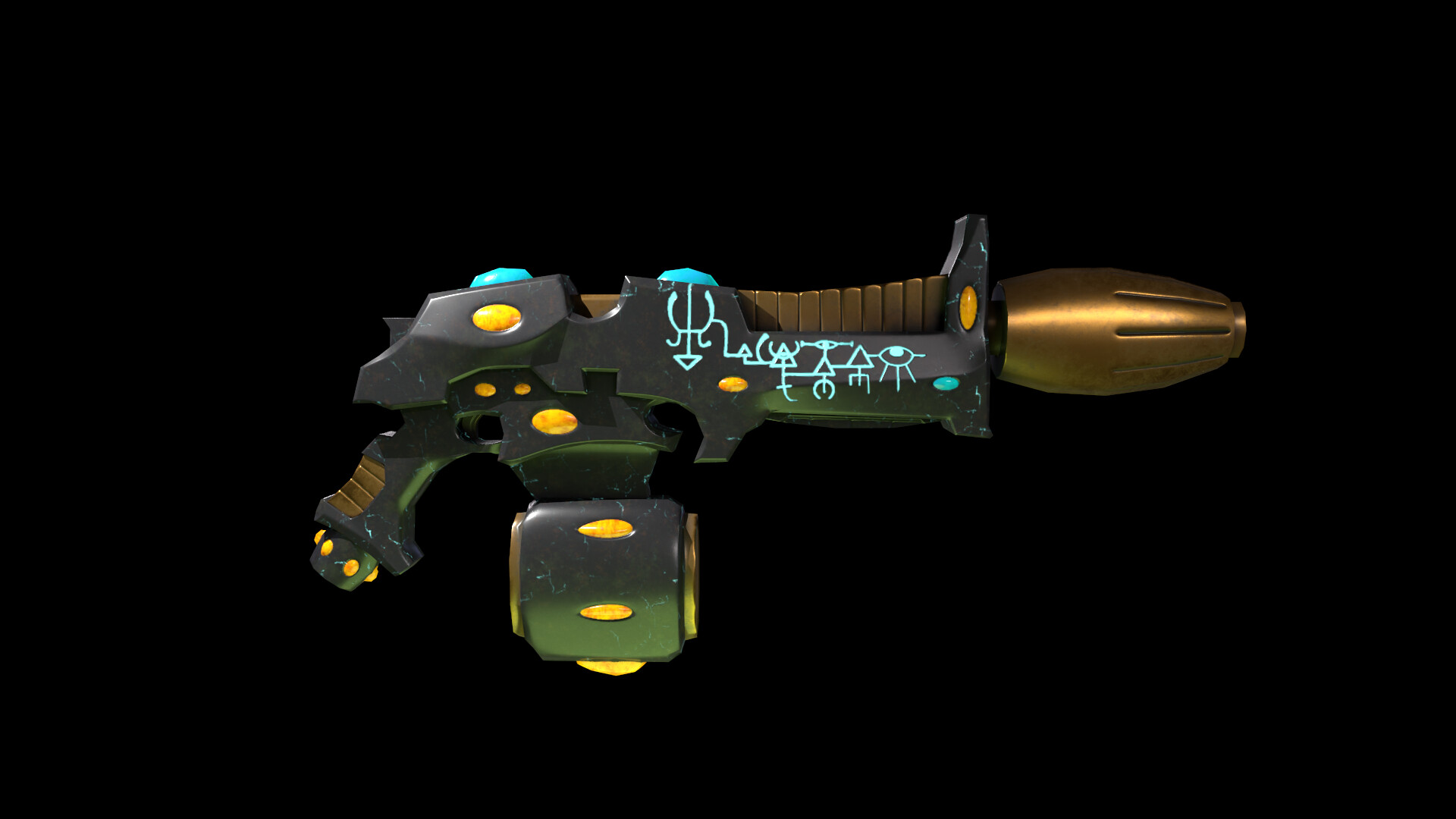 ArtStation - Eldar Weapon for mobile TopDown shooter