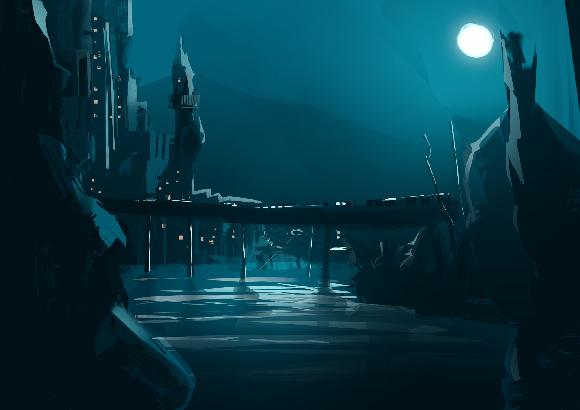 ArtStation - Blue Moon