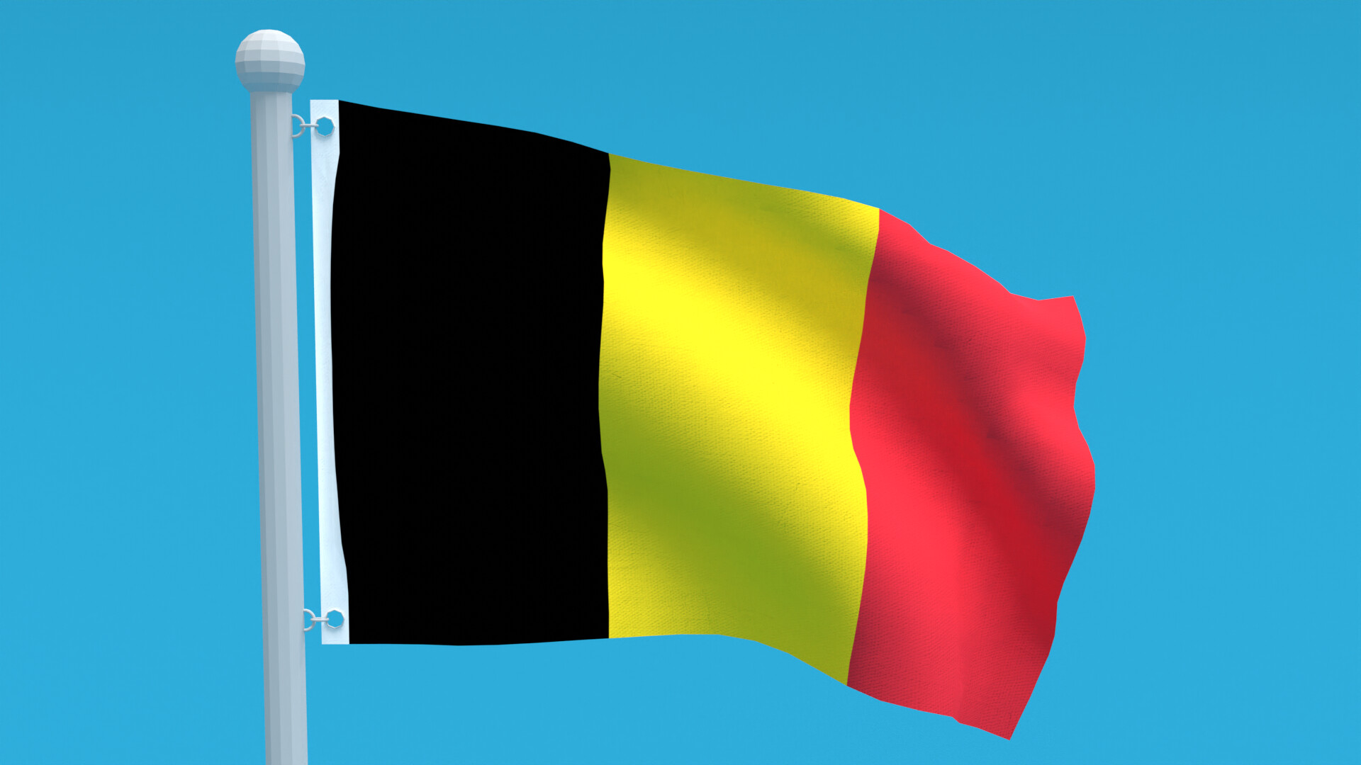 Belgium Flag Animation