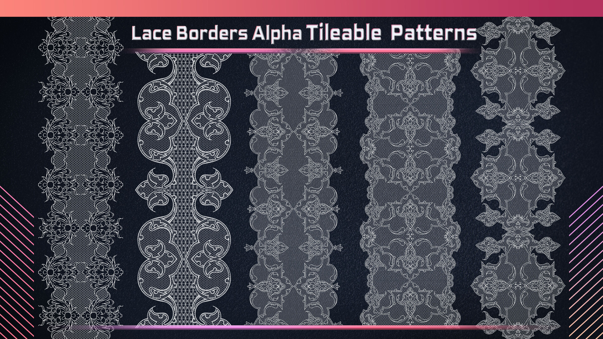 ArtStation - Lace borders