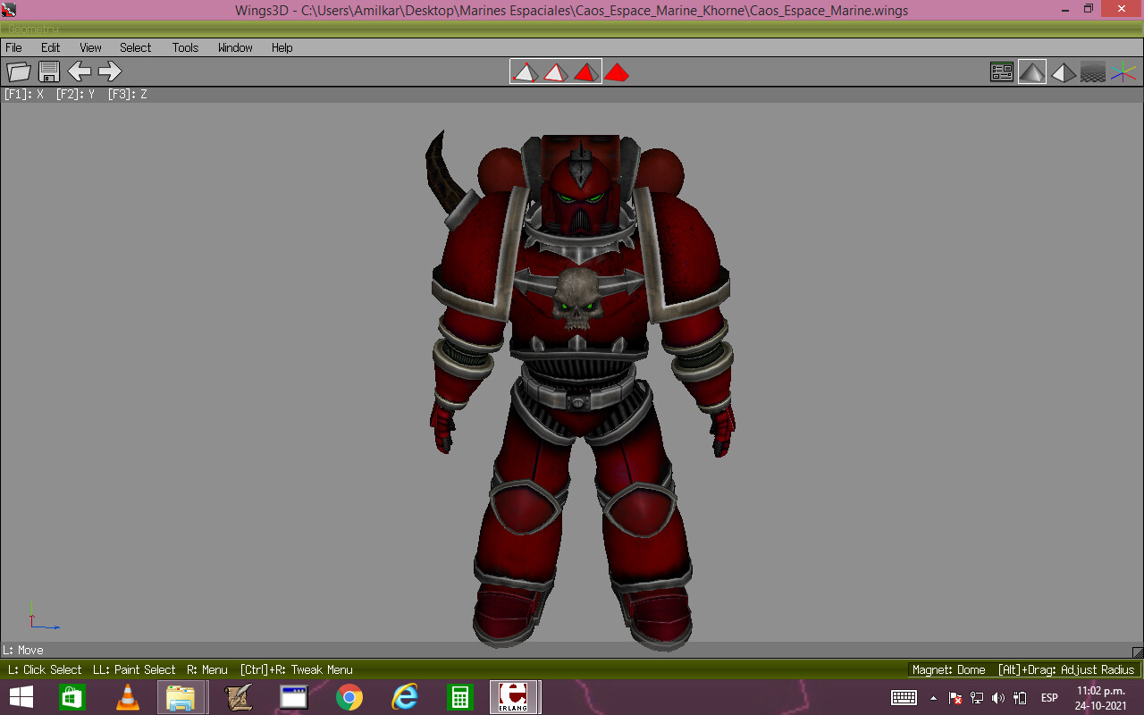 ArtStation - Chaos Space Marine Model 3D (Process)